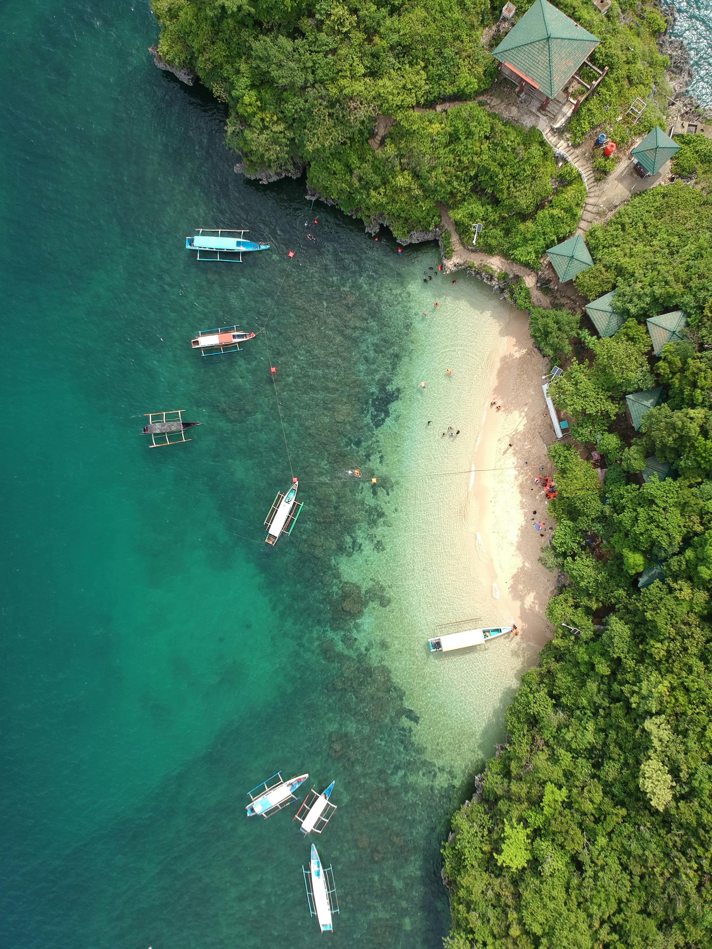 Bird's Eye View of the Beach Shore · Free Stock Photo