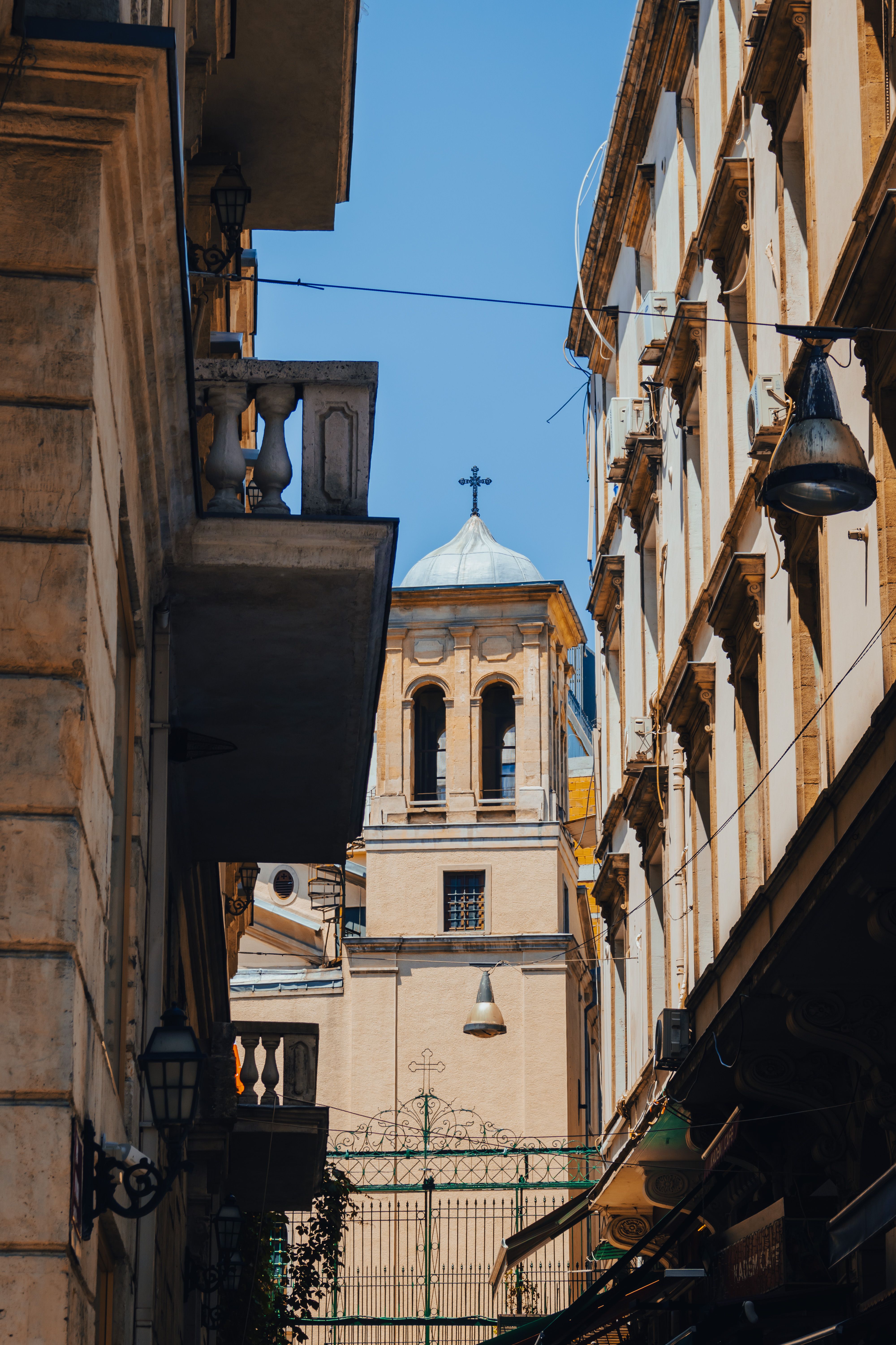 Photo of Buildings Near a Church · Free Stock Photo