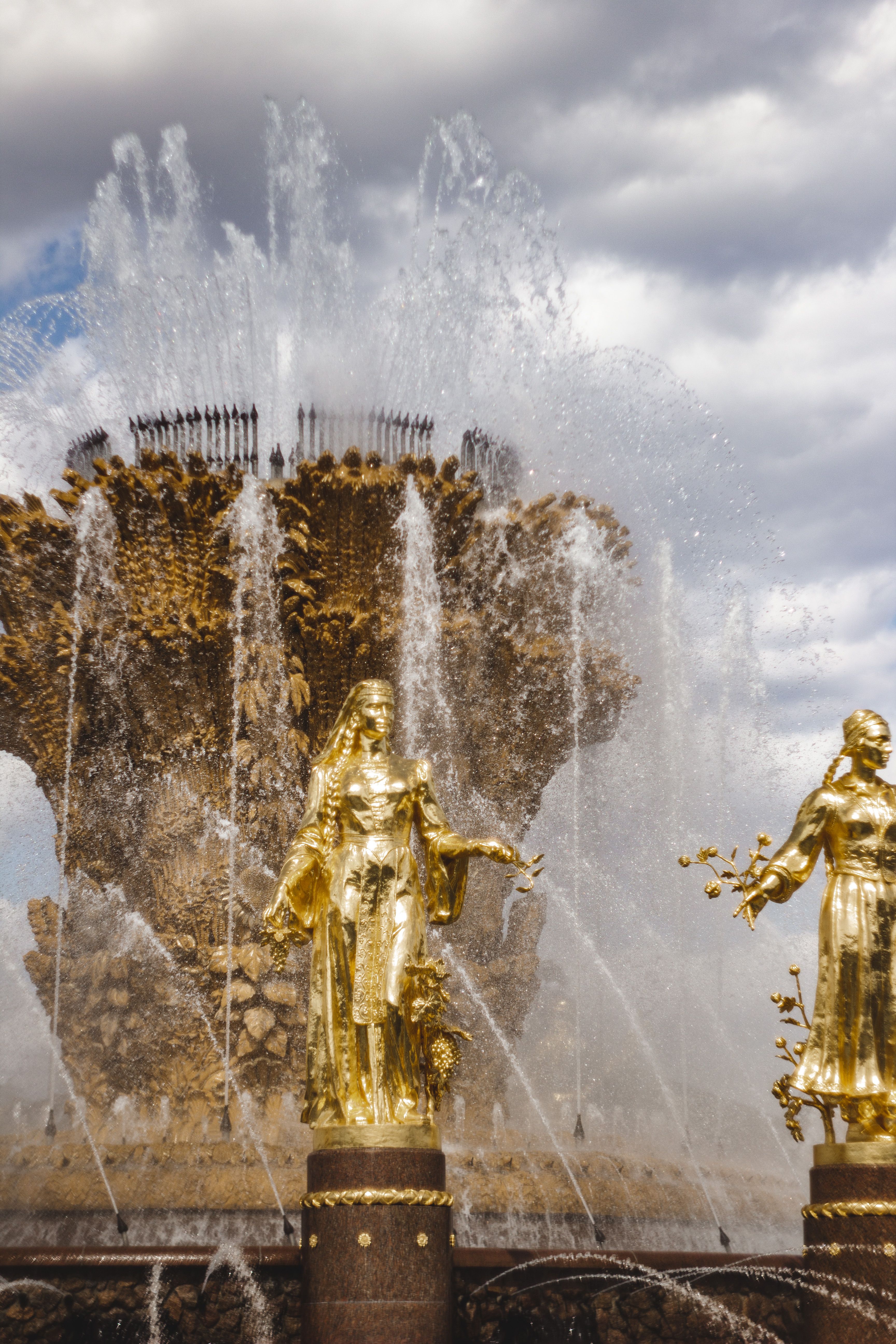 A Fountain with Sculptures · Free Stock Photo