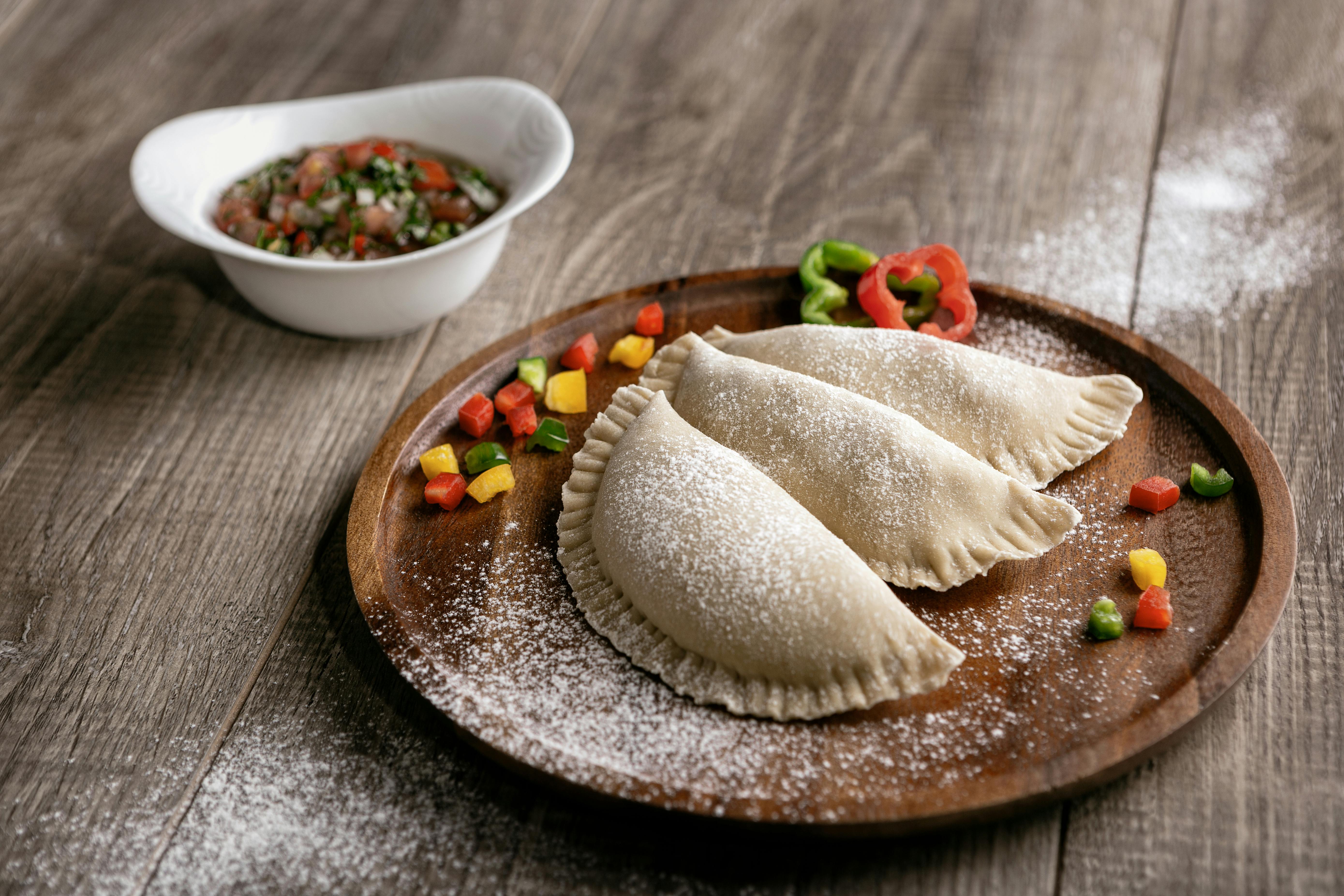 Close Up of Empanadas on Plate · Free Stock Photo