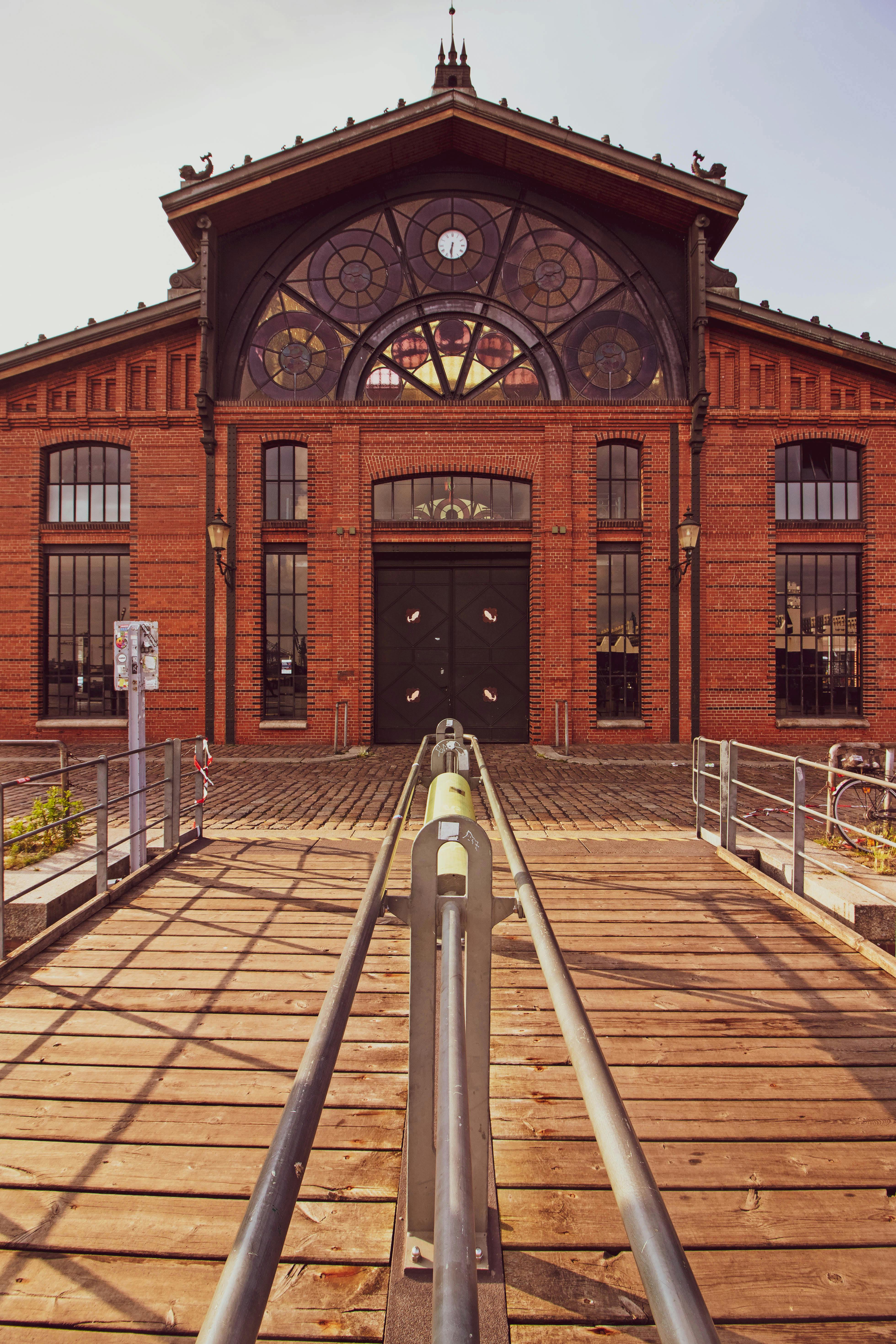 Facade of the Fish Auction Hall, Altona, Hamburg, Germany · Free Stock ...