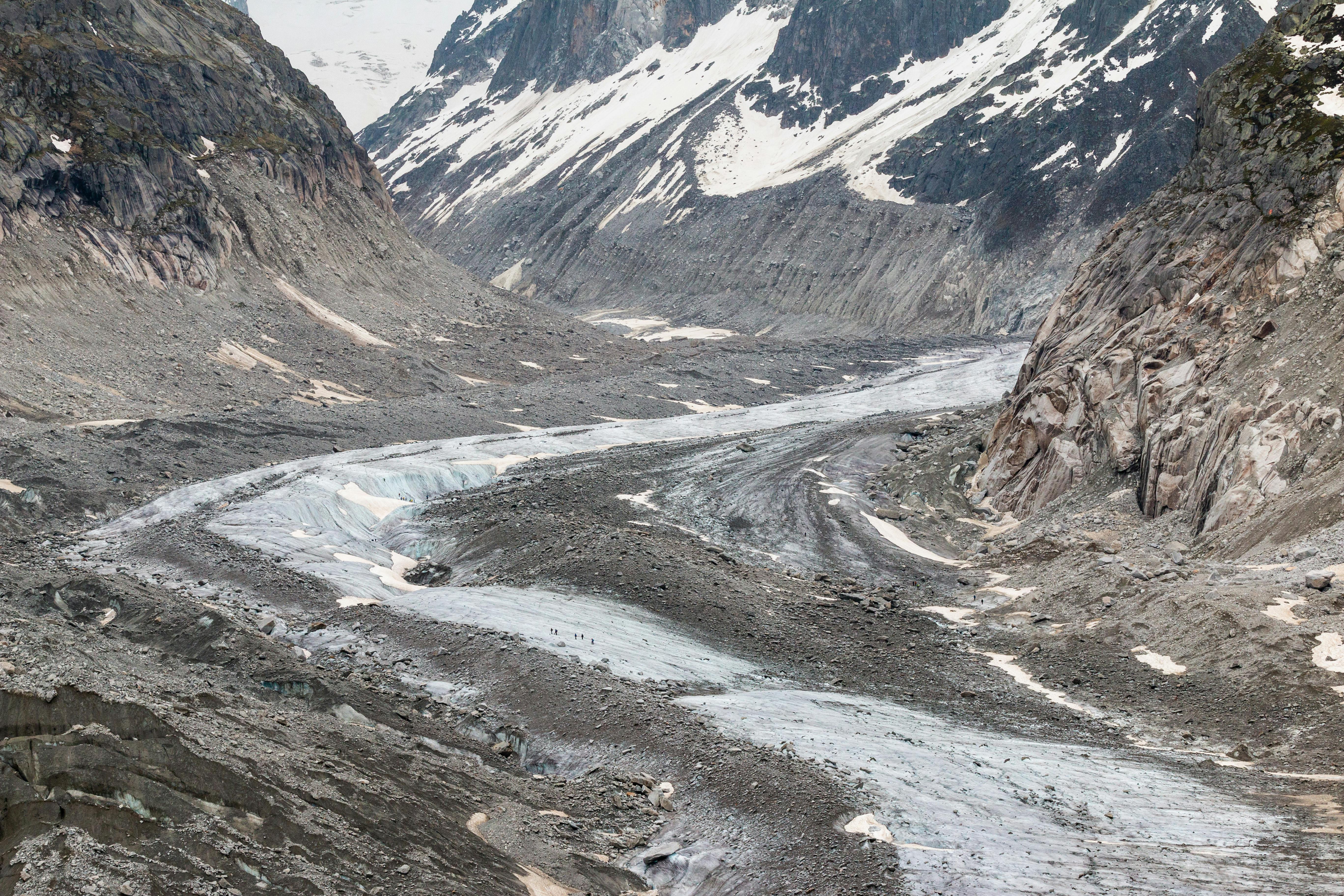 Barren Mountain Landscape with a River · Free Stock Photo