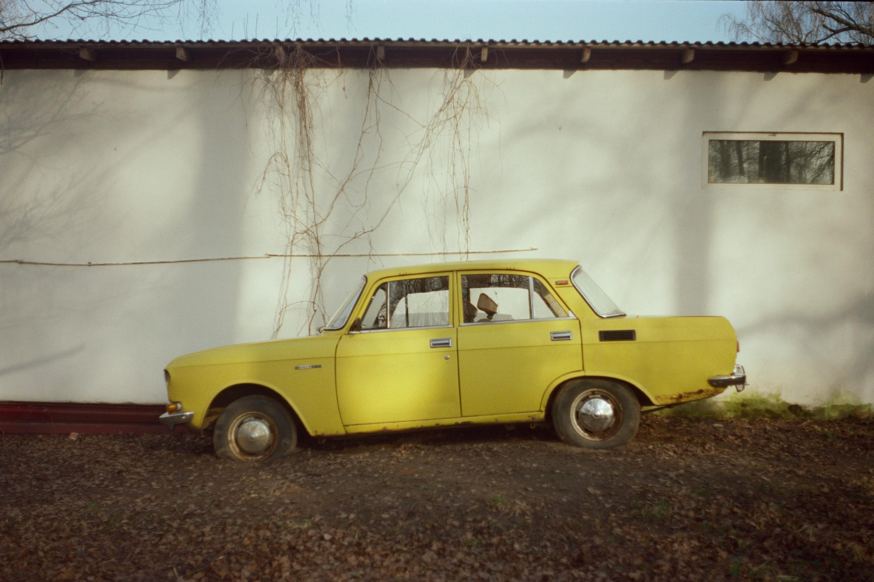 Yellow Vintage Car · Free Stock Photo