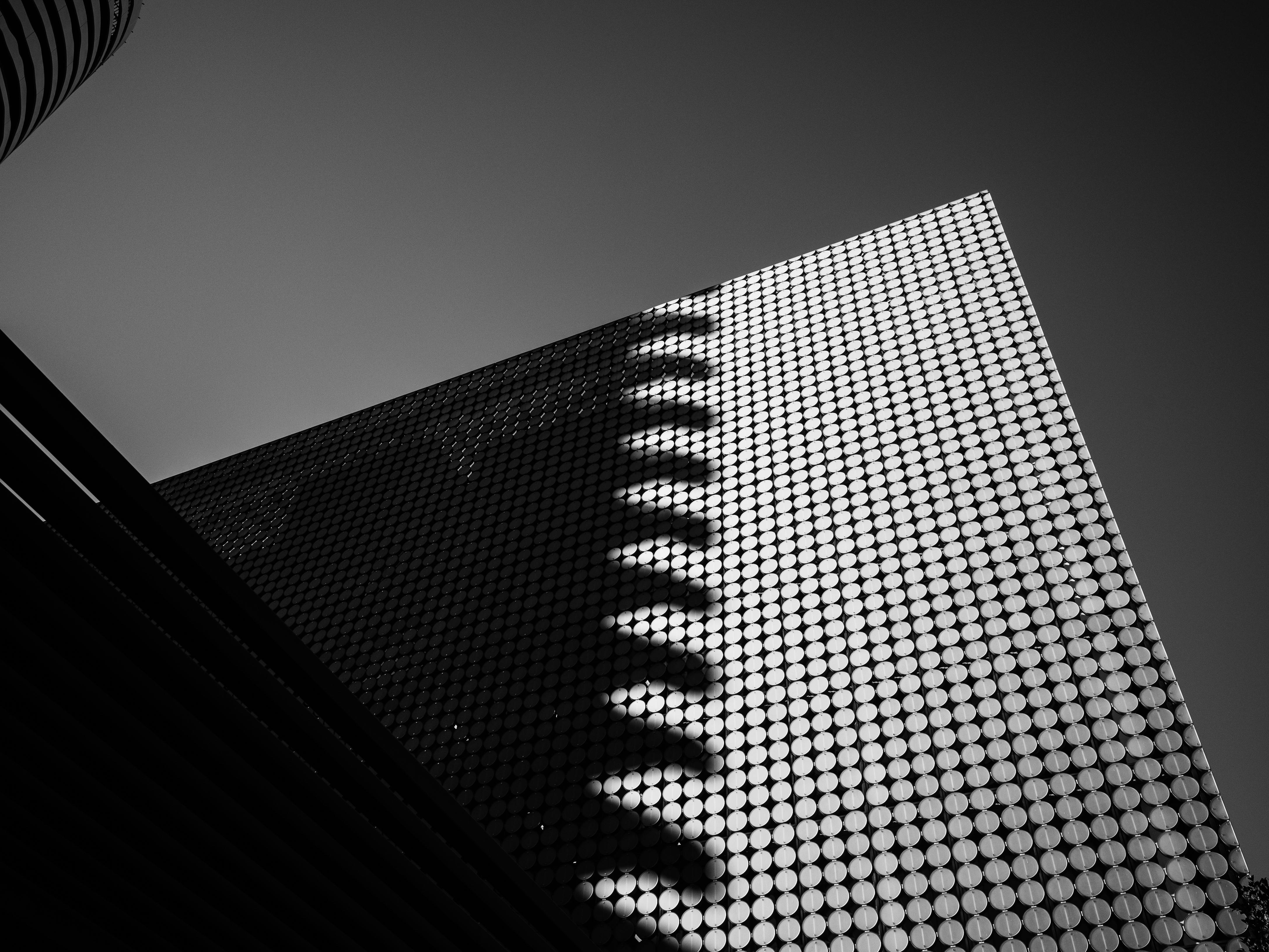 Grayscale Photo of a Building · Free Stock Photo