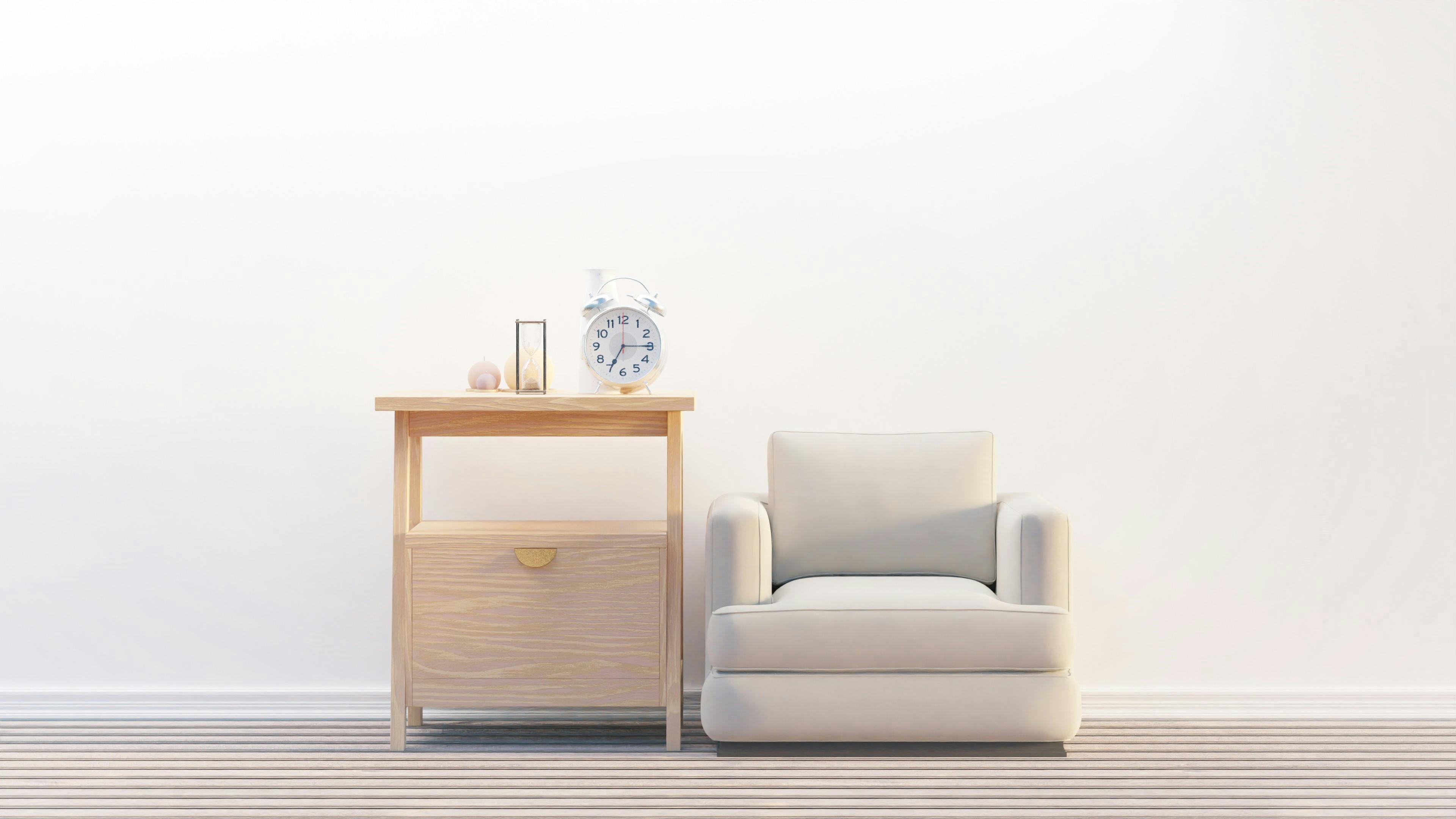 White Chair Beside Wooden Table · Free Stock Photo