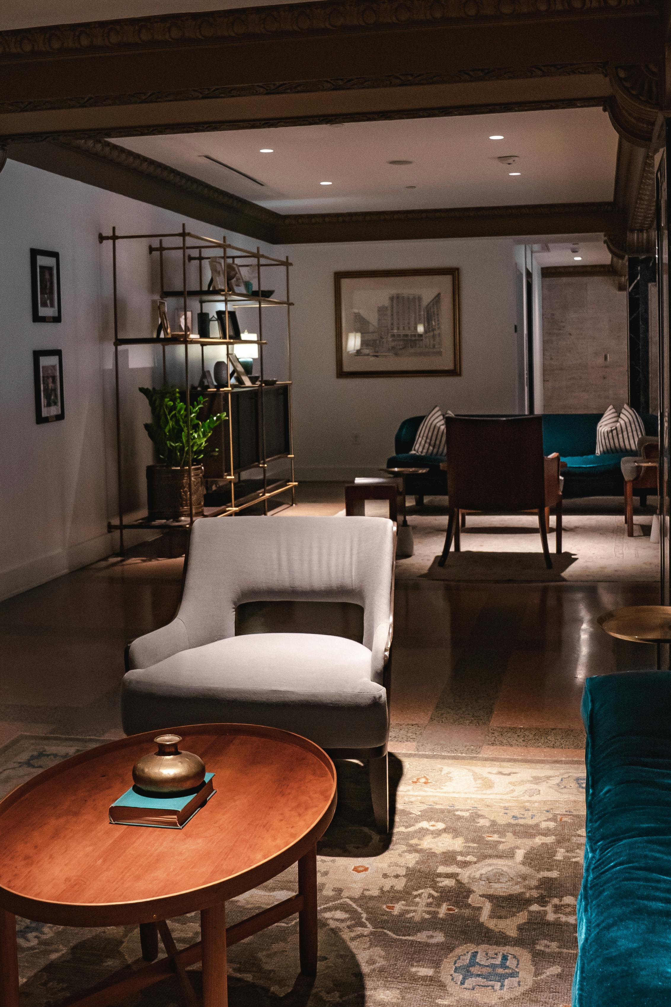 Empty Room With Closed Window Curtains · Free Stock Photo