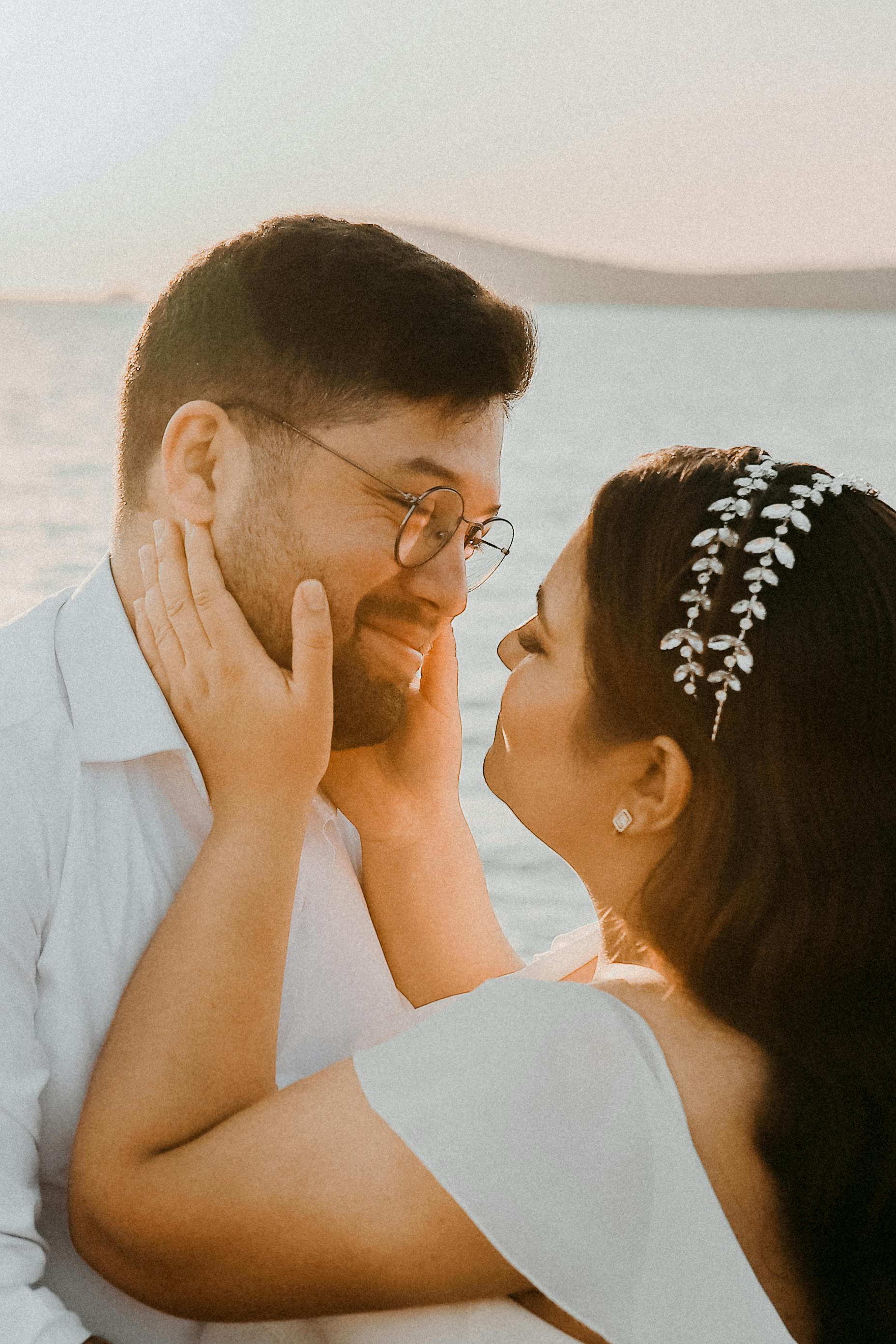 Woman Biting the Face of a Man · Free Stock Photo