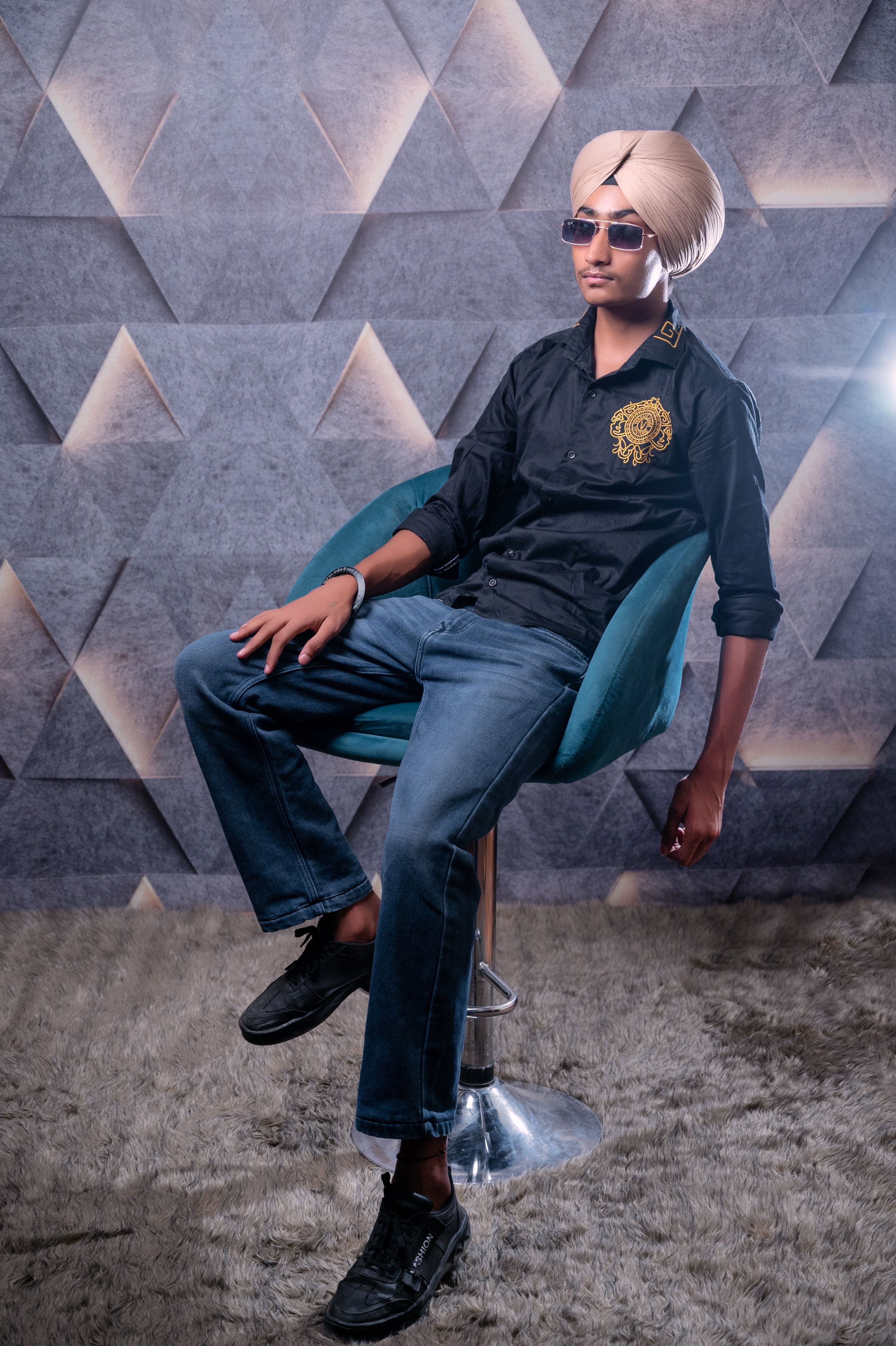 Man Sitting on Motorcycle Wearing Turban · Free Stock Photo