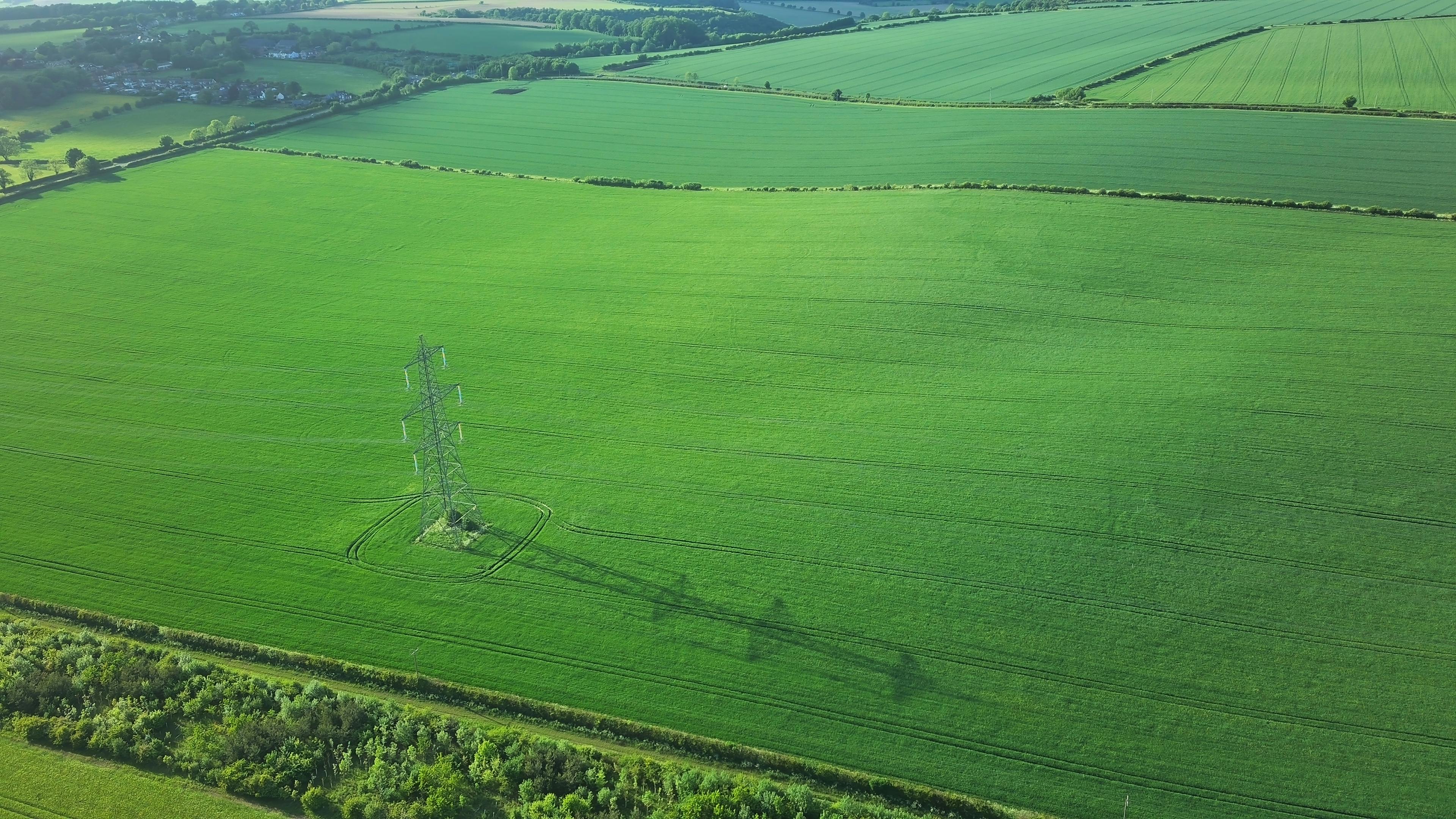Aerial View of a Cropland · Free Stock Photo