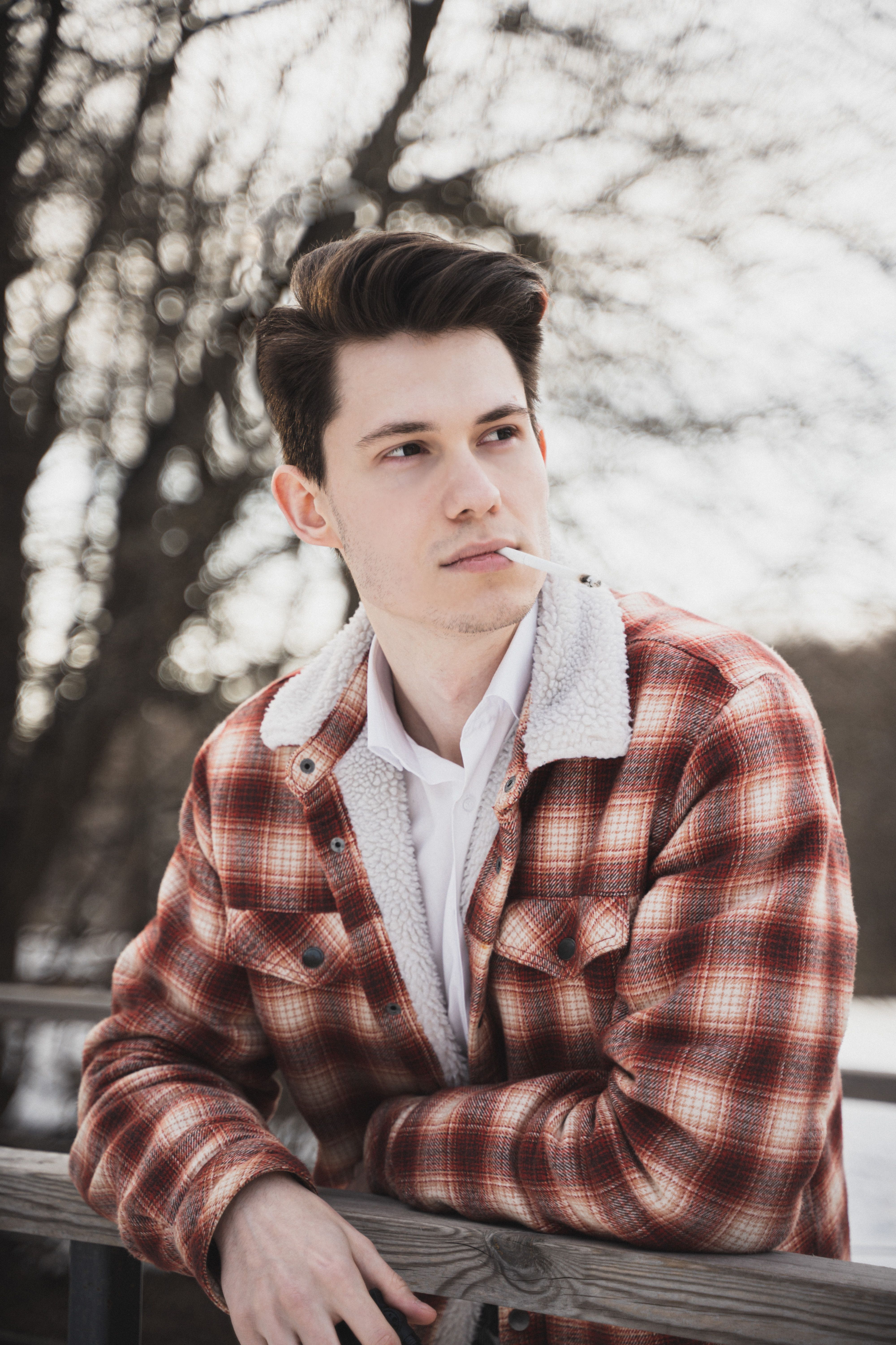 Man Wearing Plaid Dress Shirt · Free Stock Photo