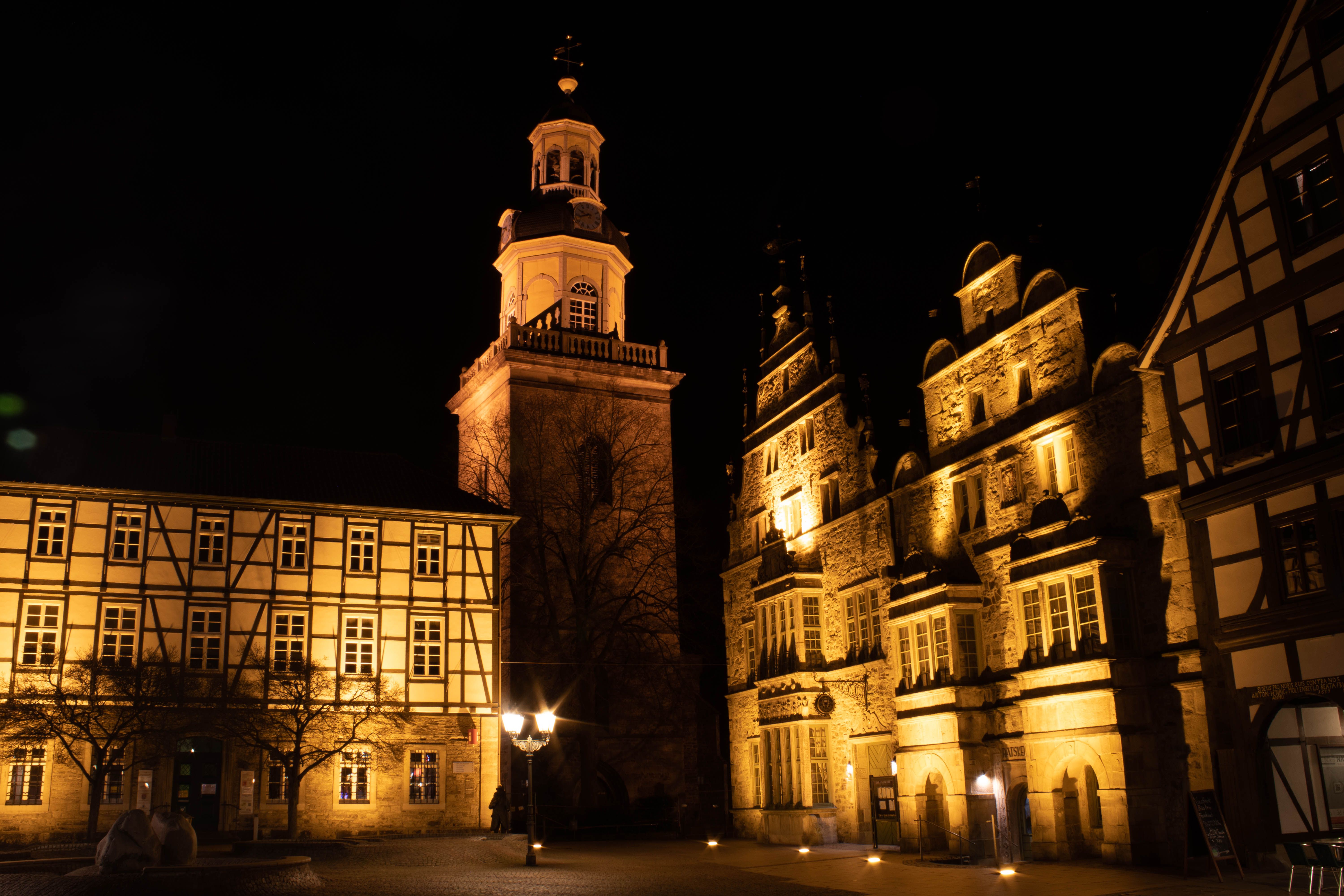 A Gothic Cathedral at Night · Free Stock Photo