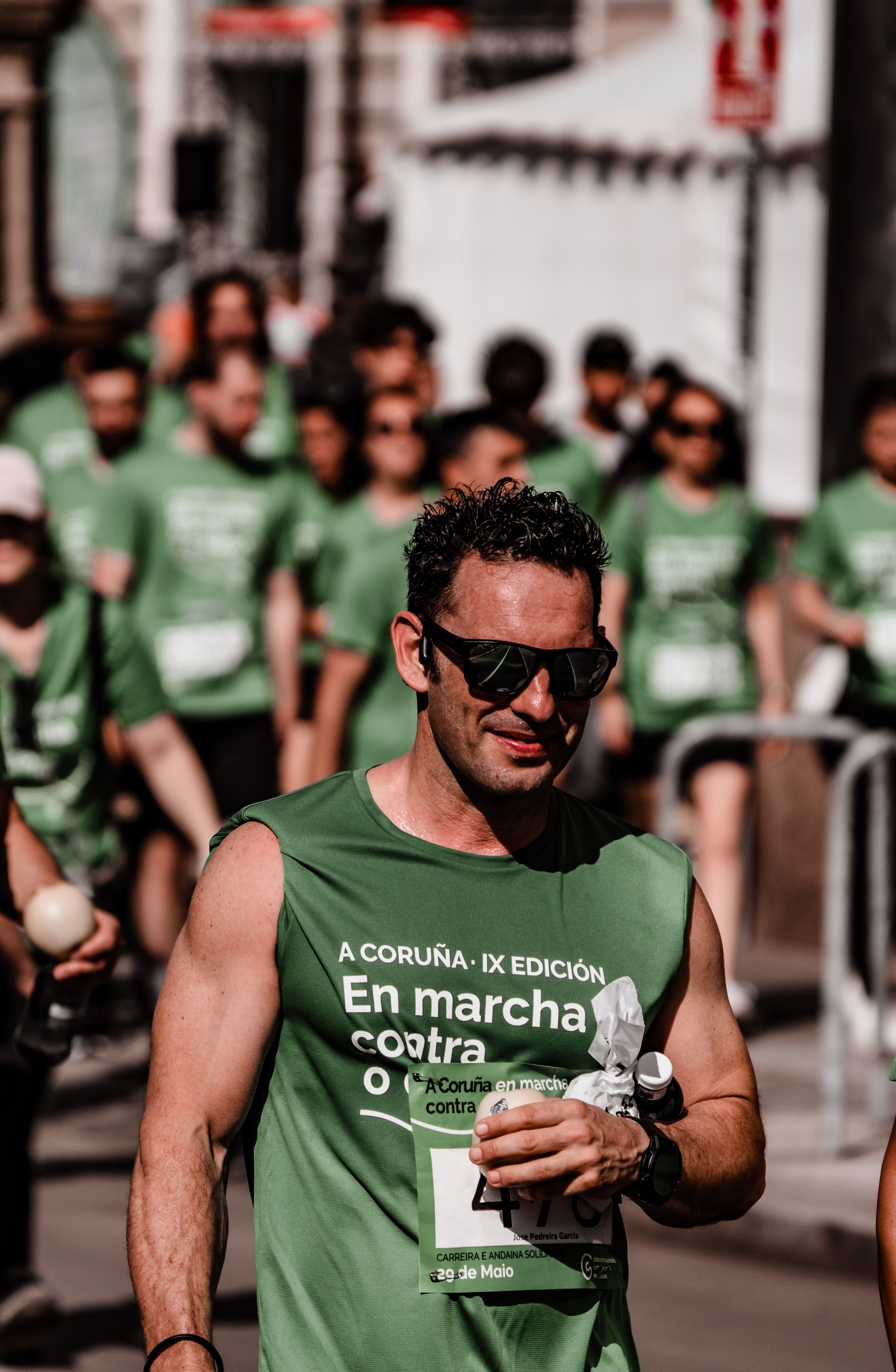 A Man in Green Shirt Running · Free Stock Photo