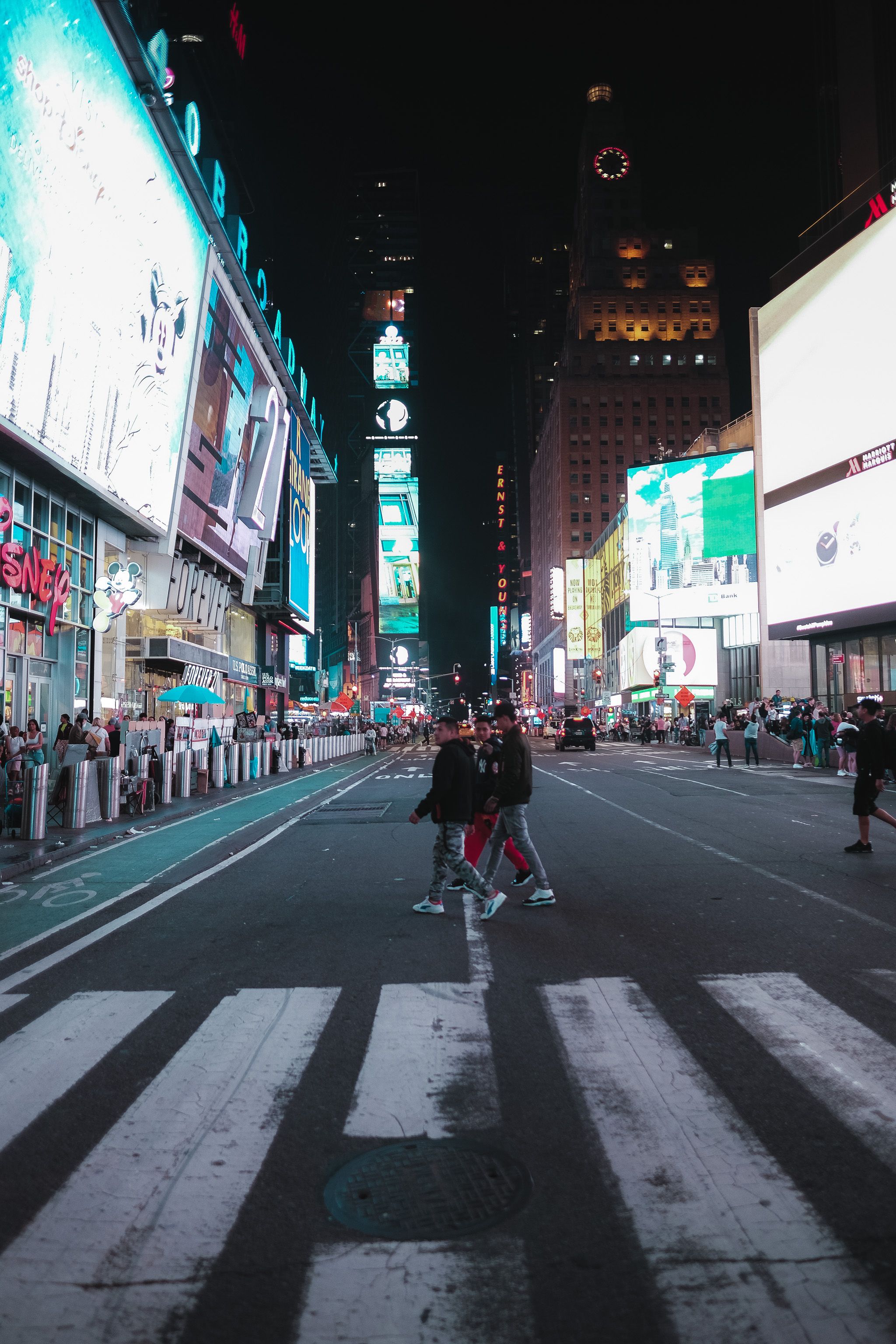 People Walking on City Street during Nighttime · Free Stock Photo