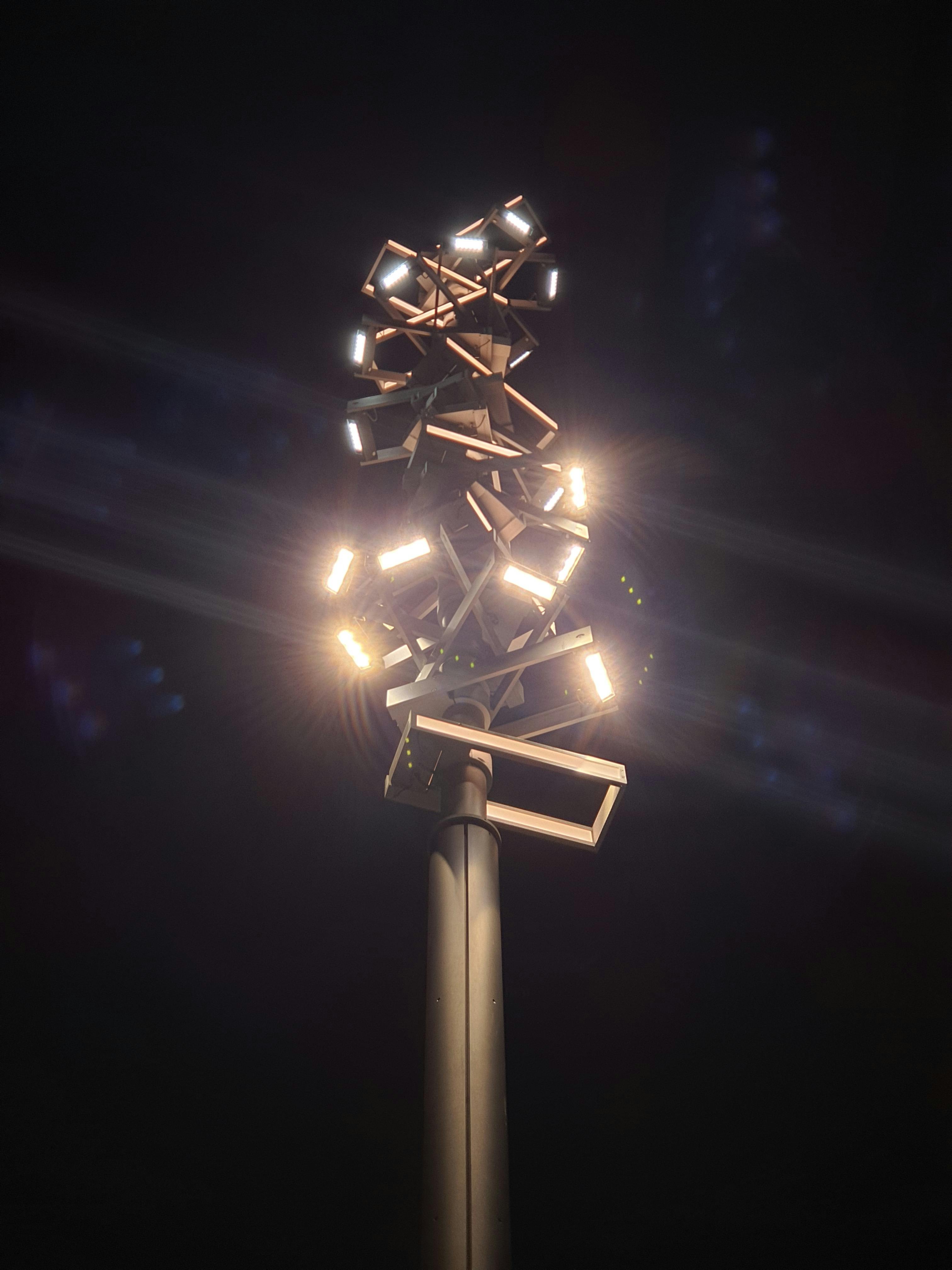 White and Black Street Lights · Free Stock Photo