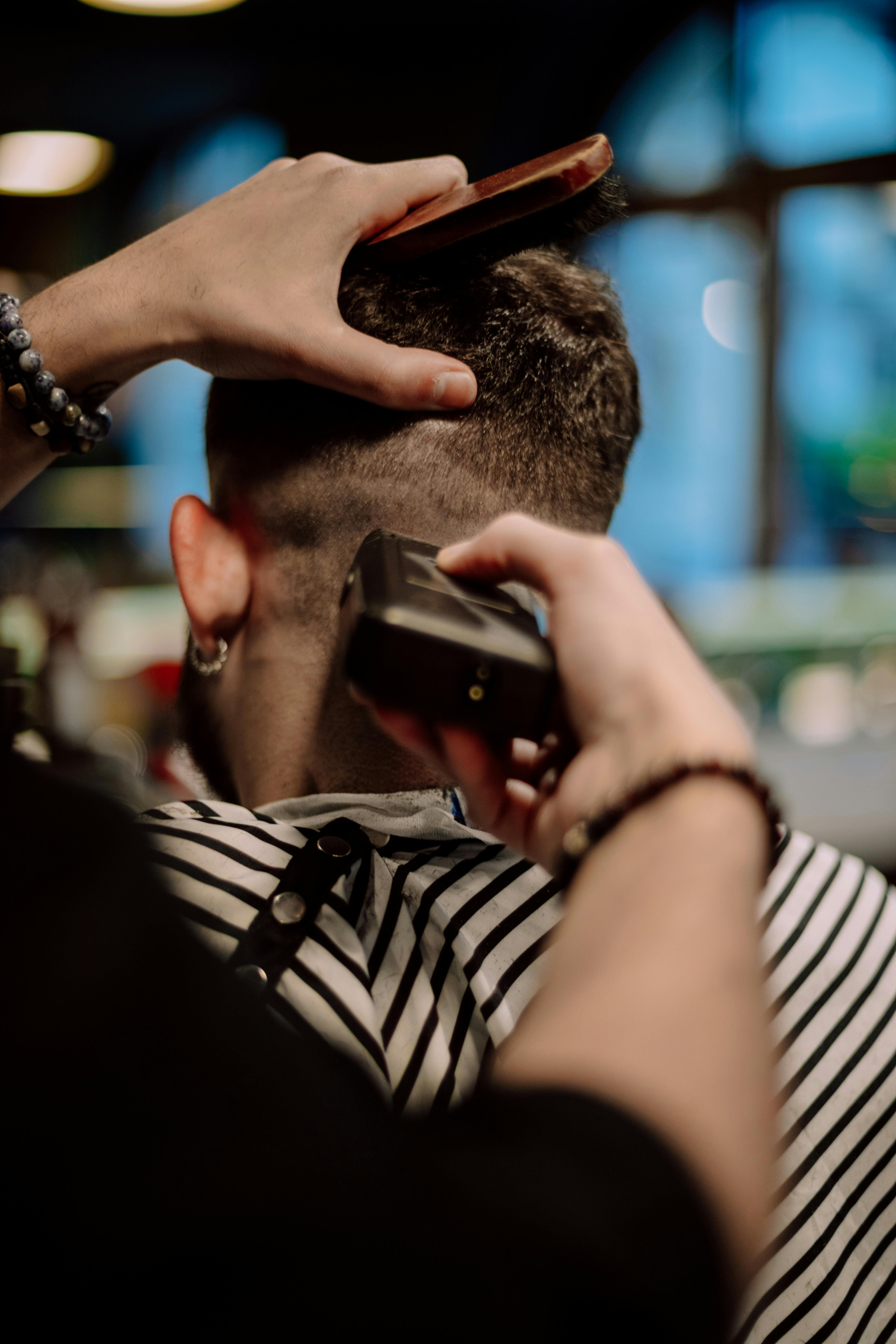 Person Shaving a Man's Face With Straight Razor · Free Stock Photo
