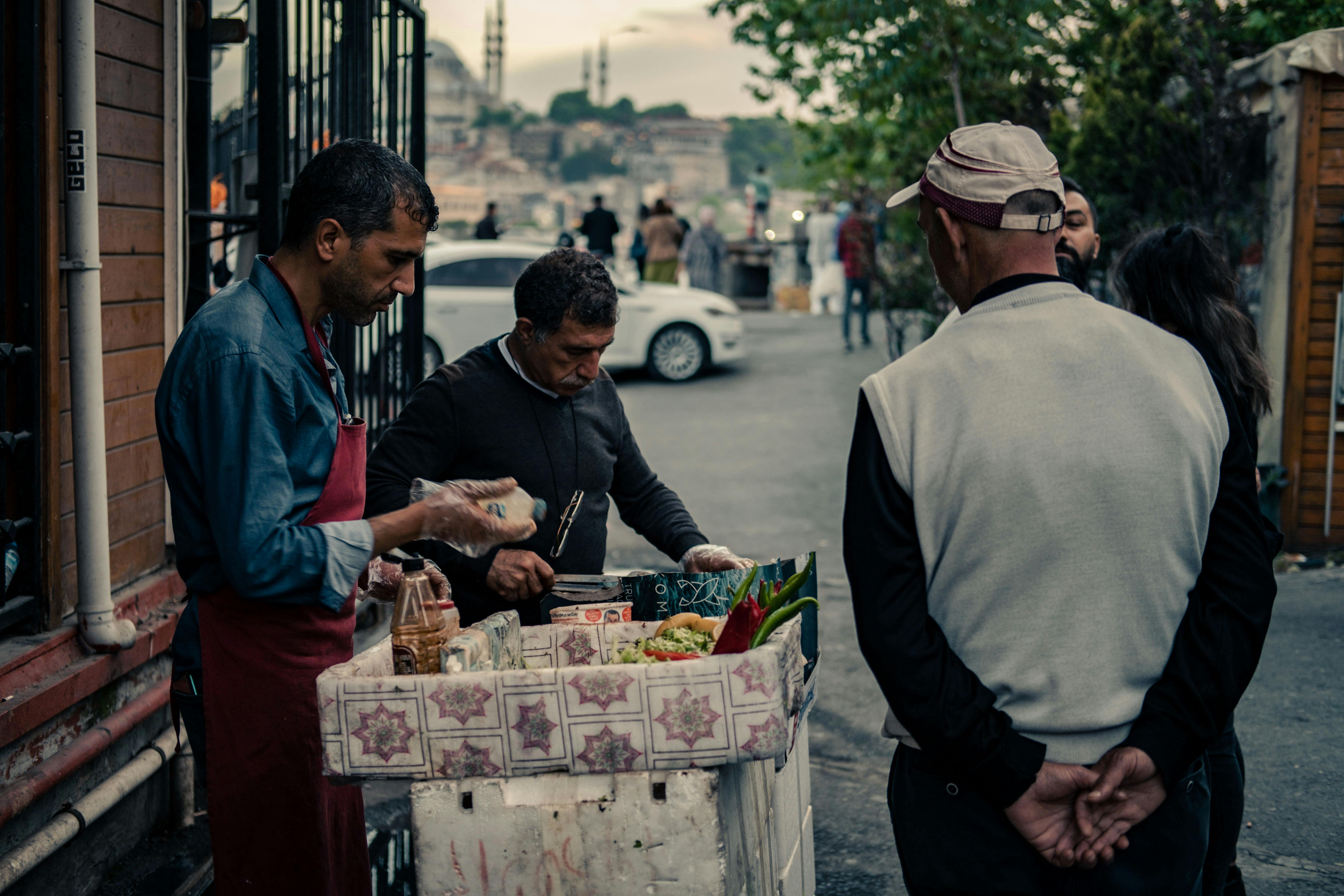 People buying on a Street Vendor · Free Stock Photo