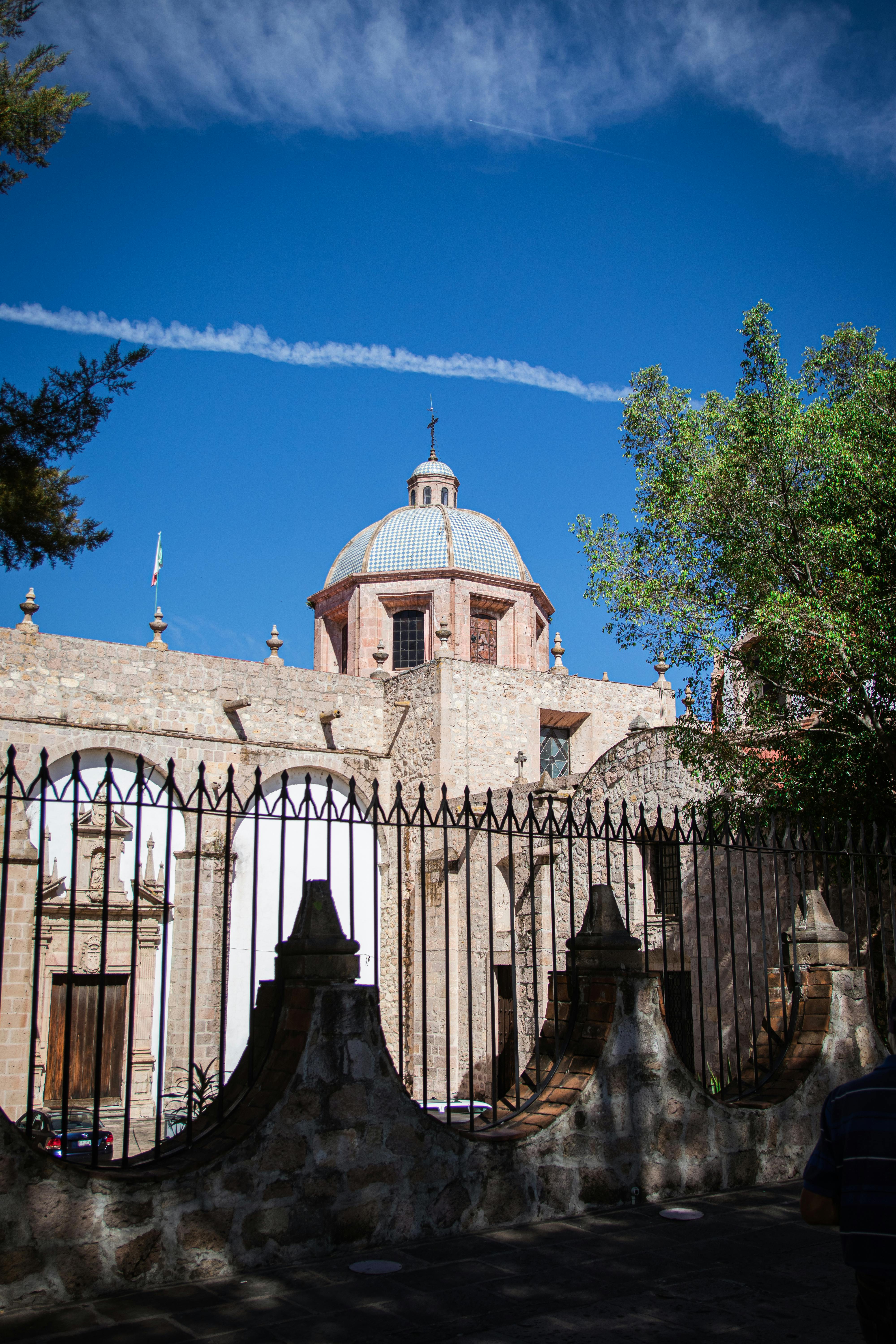 Dome Above the Building of Ex Convento del Carmen, Morelia, Mexico ...