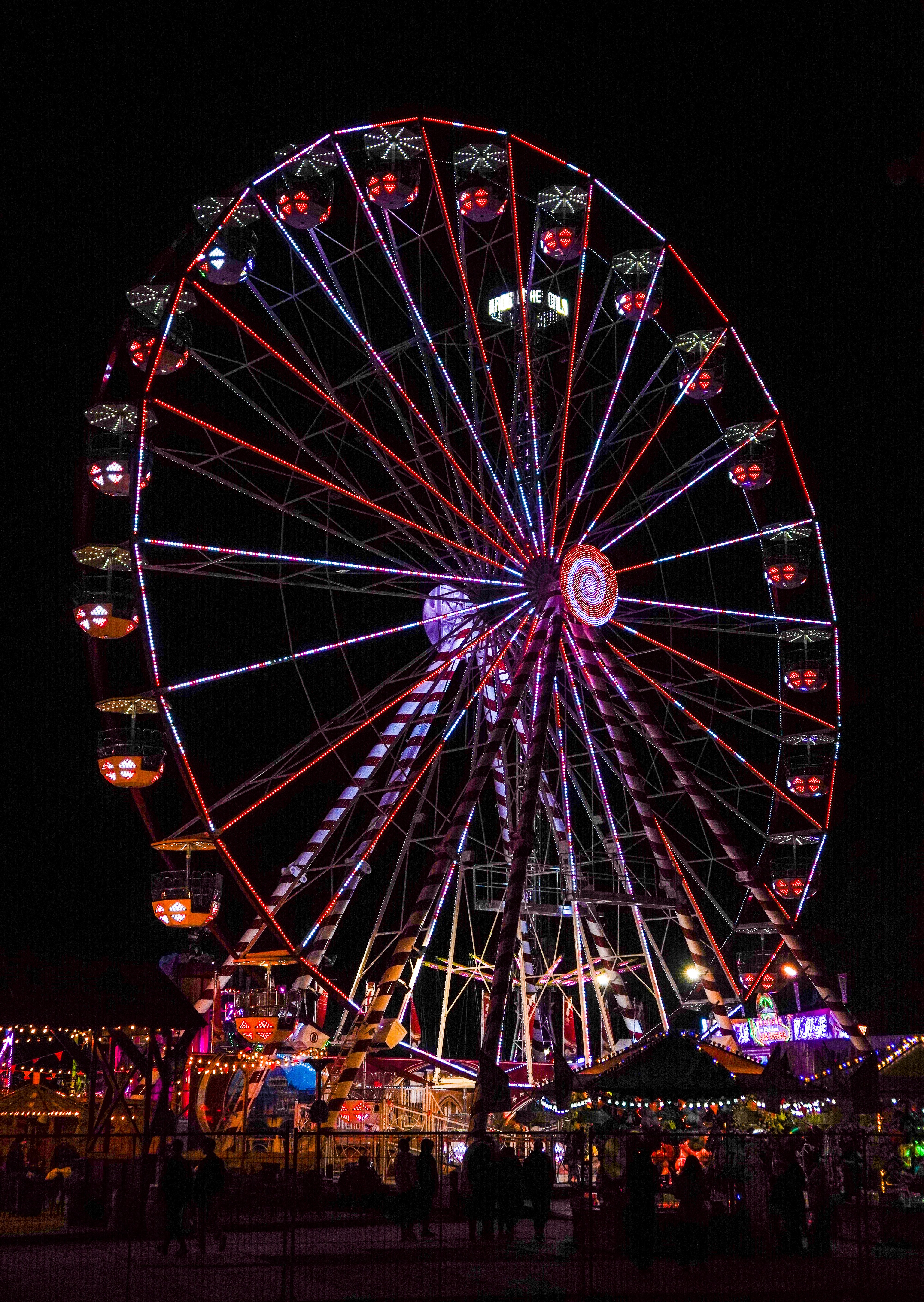 Ferris Wheel at Night Time · Free Stock Photo