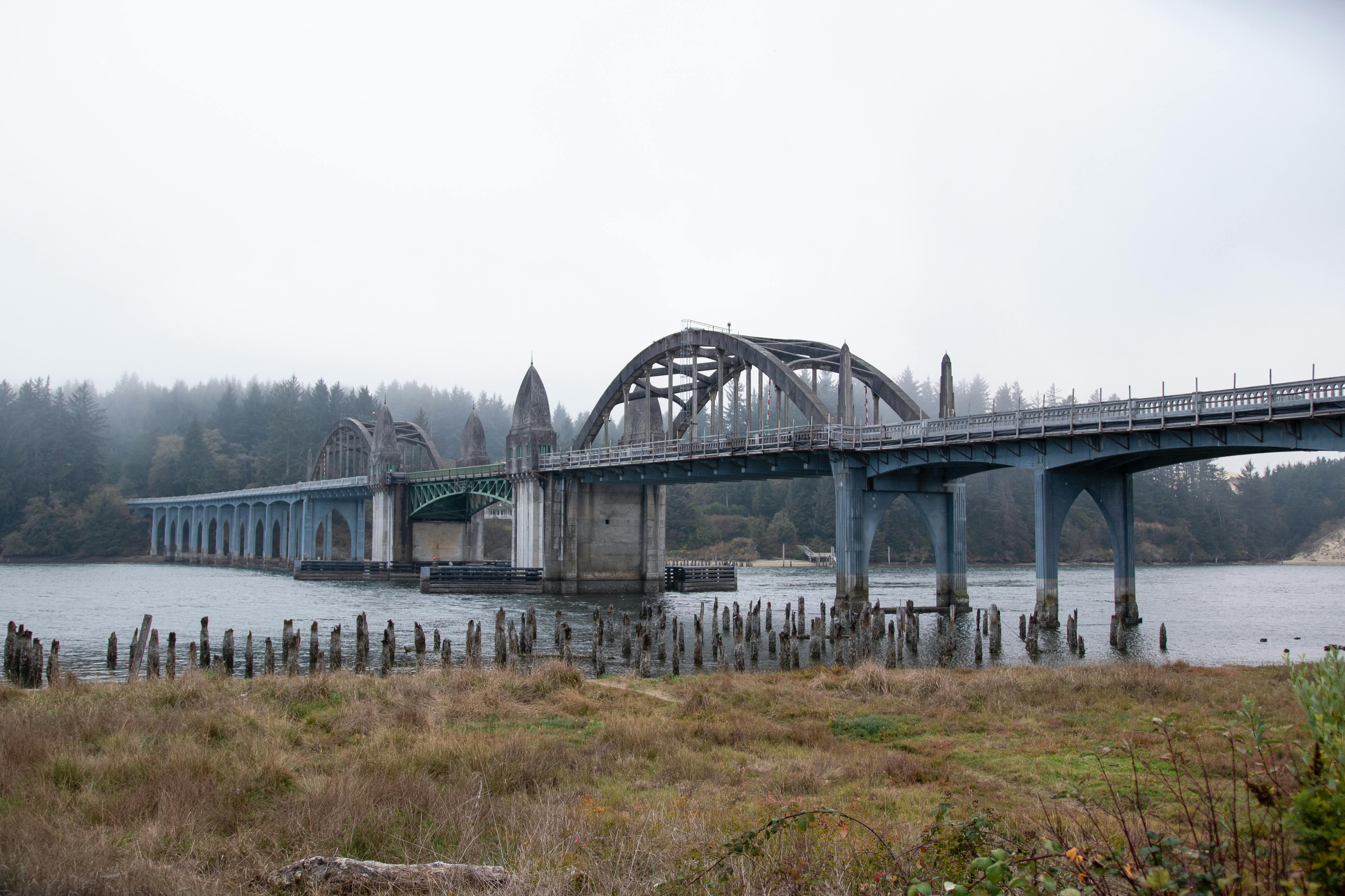 Gray Bridge Over the Ocean · Free Stock Photo
