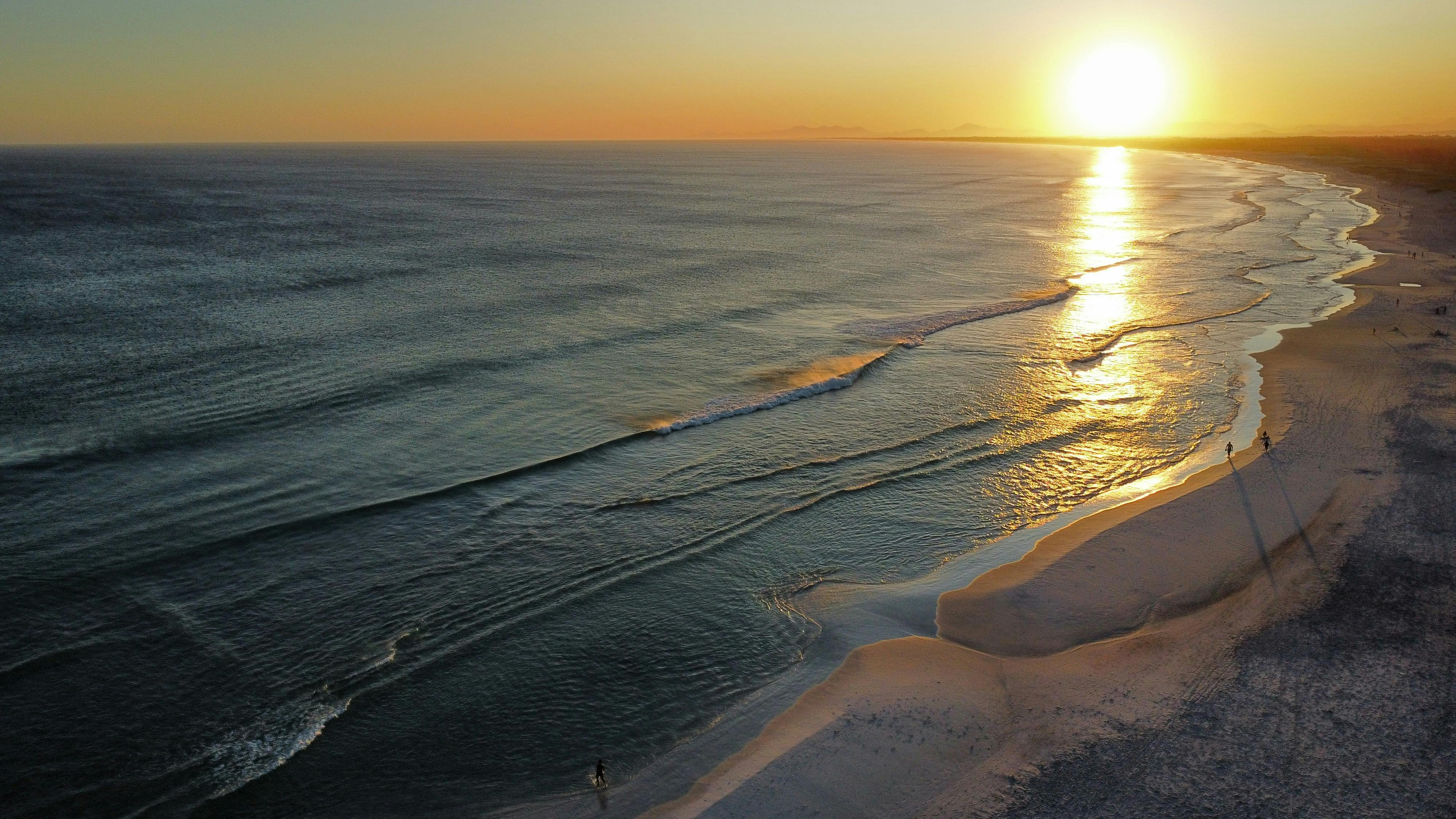 Drone Shot of a Beach · Free Stock Photo