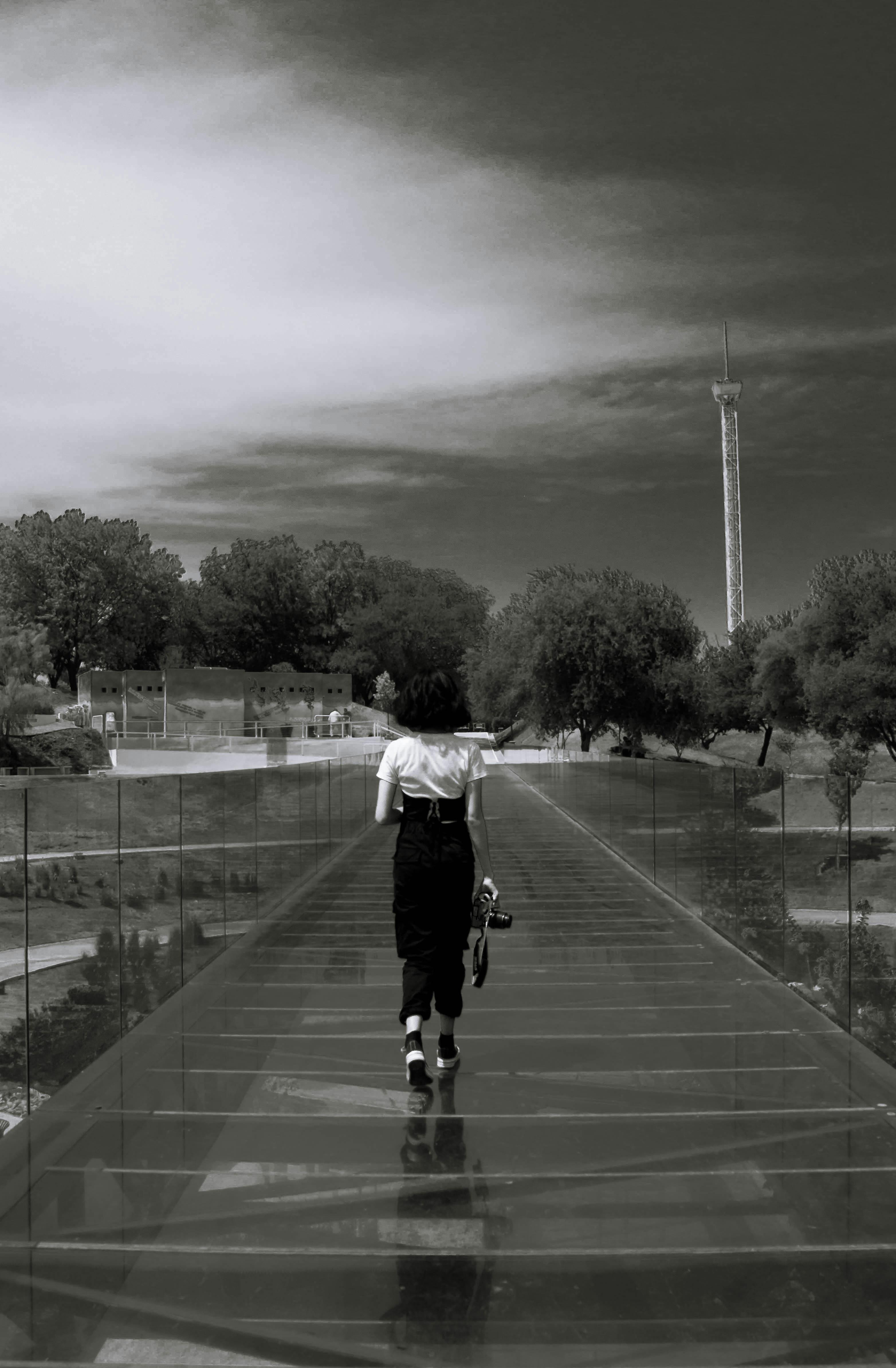 Back View of a Woman While Walking · Free Stock Photo