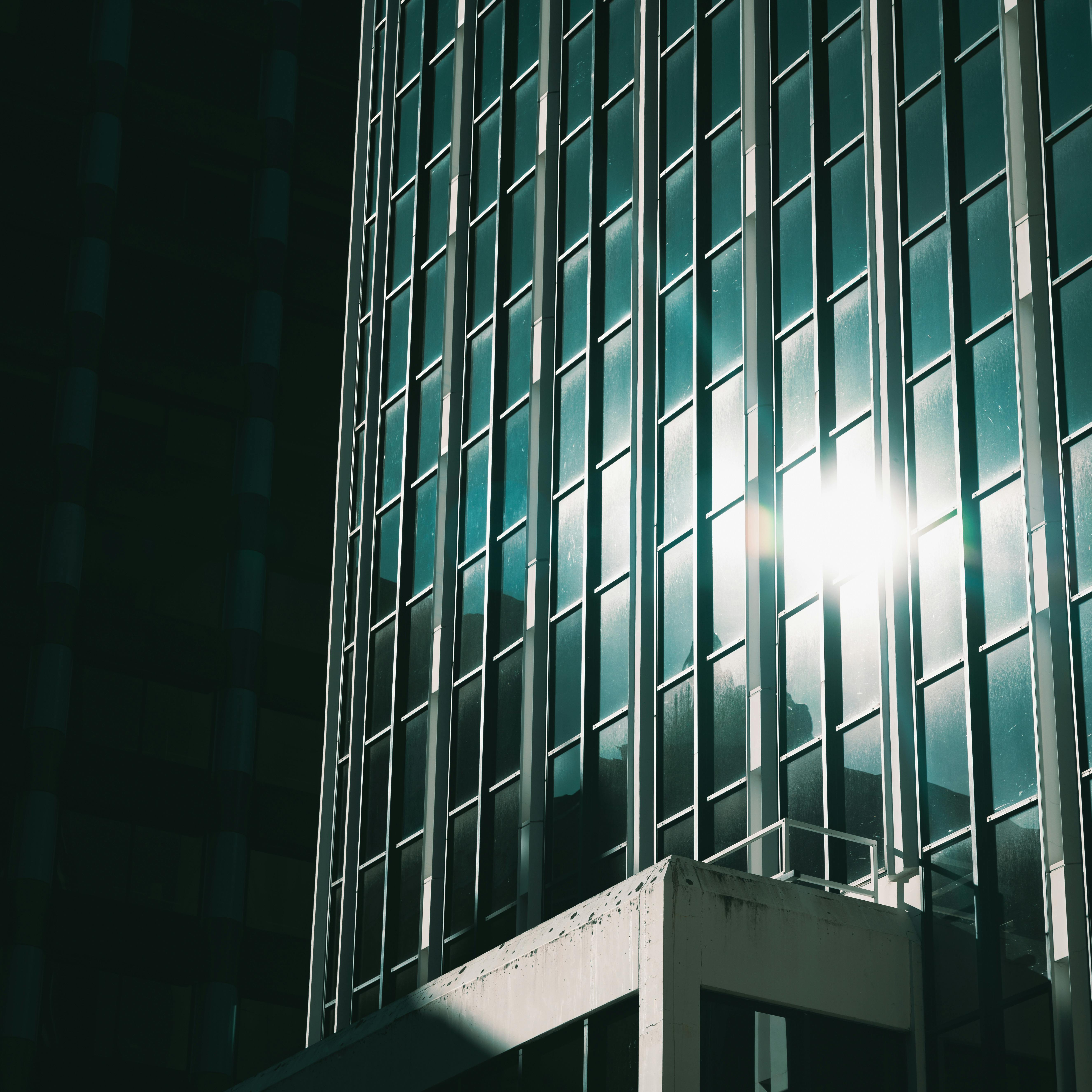 Glass Building in Close Up Shot · Free Stock Photo