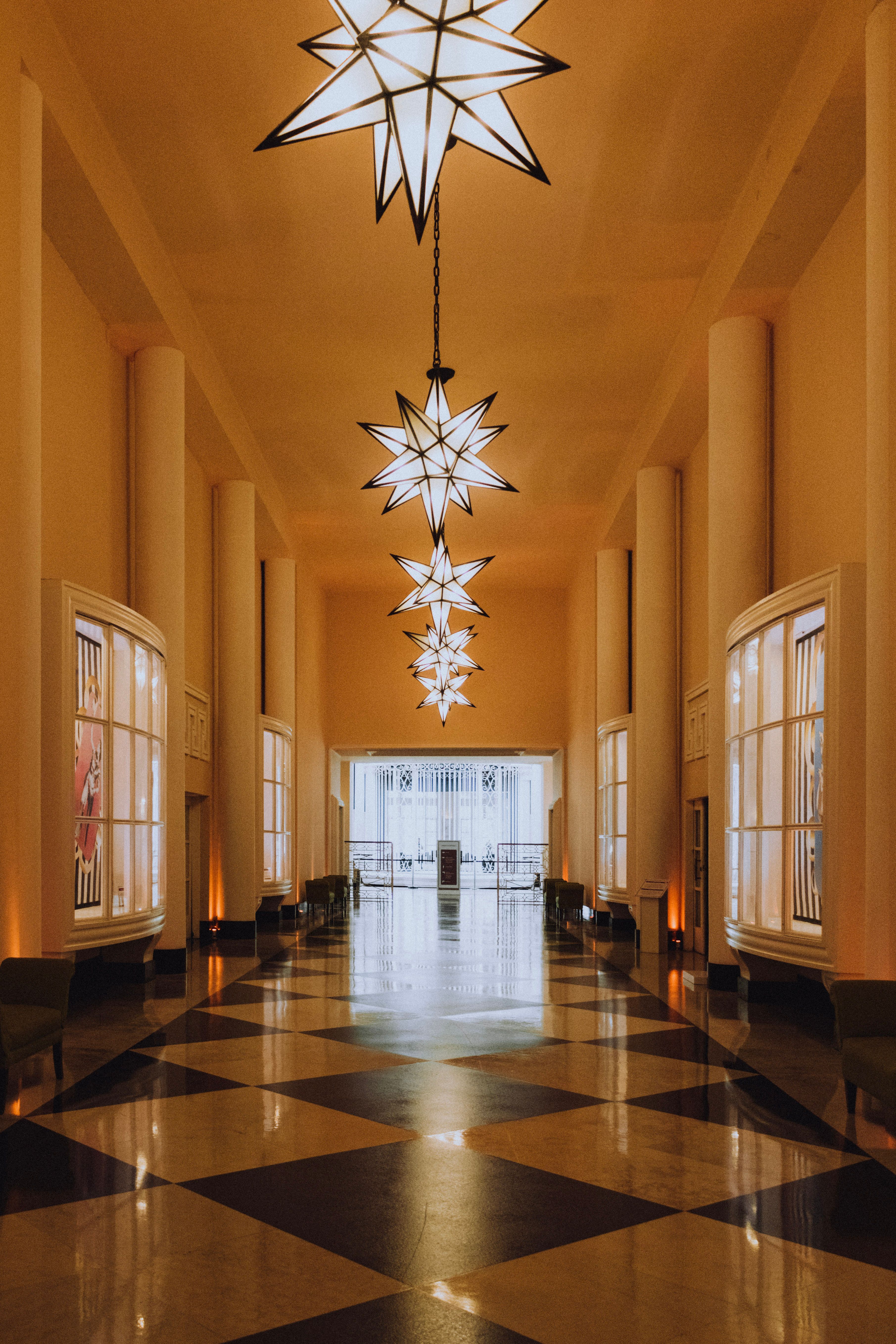 illuminated Lanterns Hanging From the Ceiling · Free Stock Photo