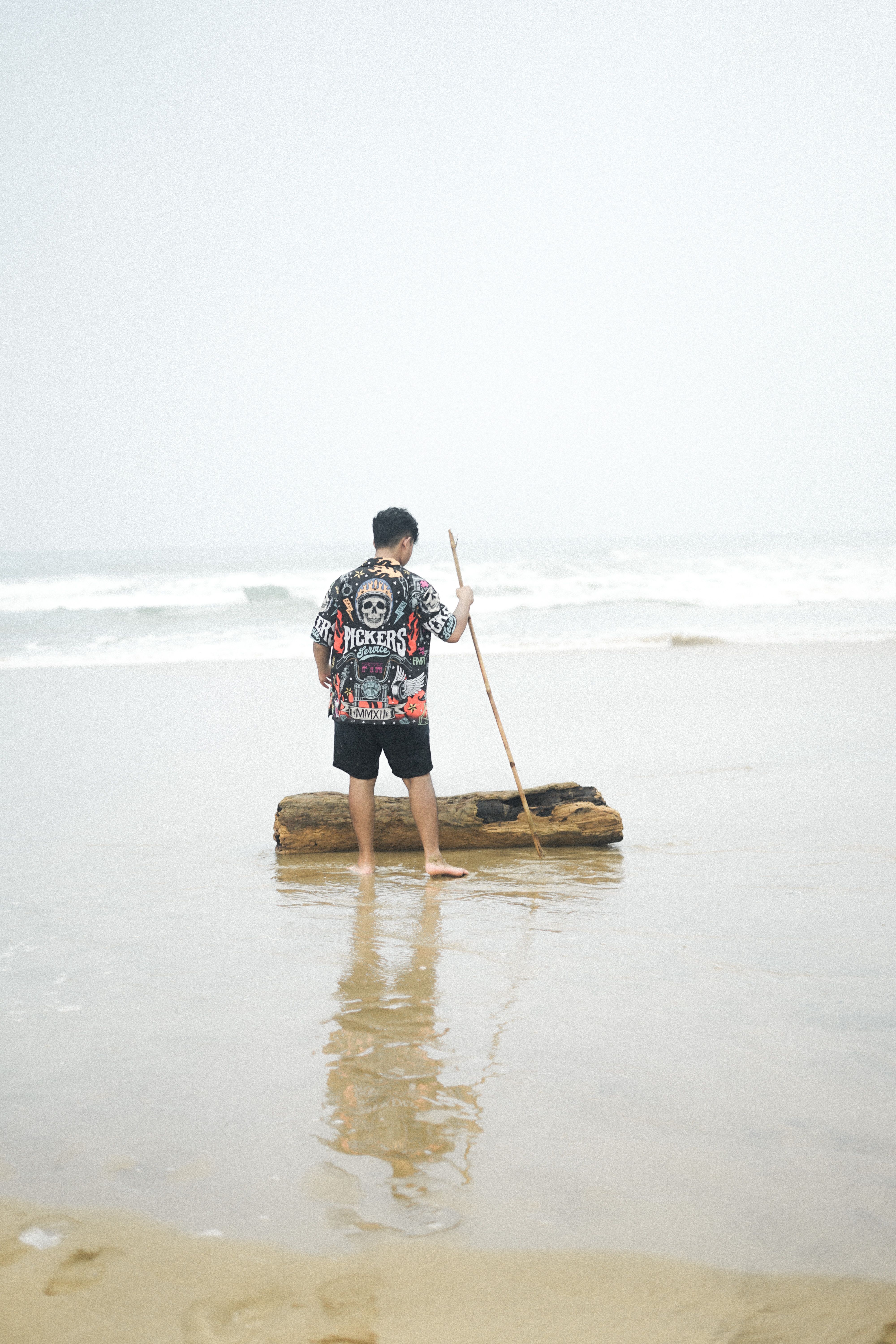 Back View of a Boy Walking on the Beach · Free Stock Photo