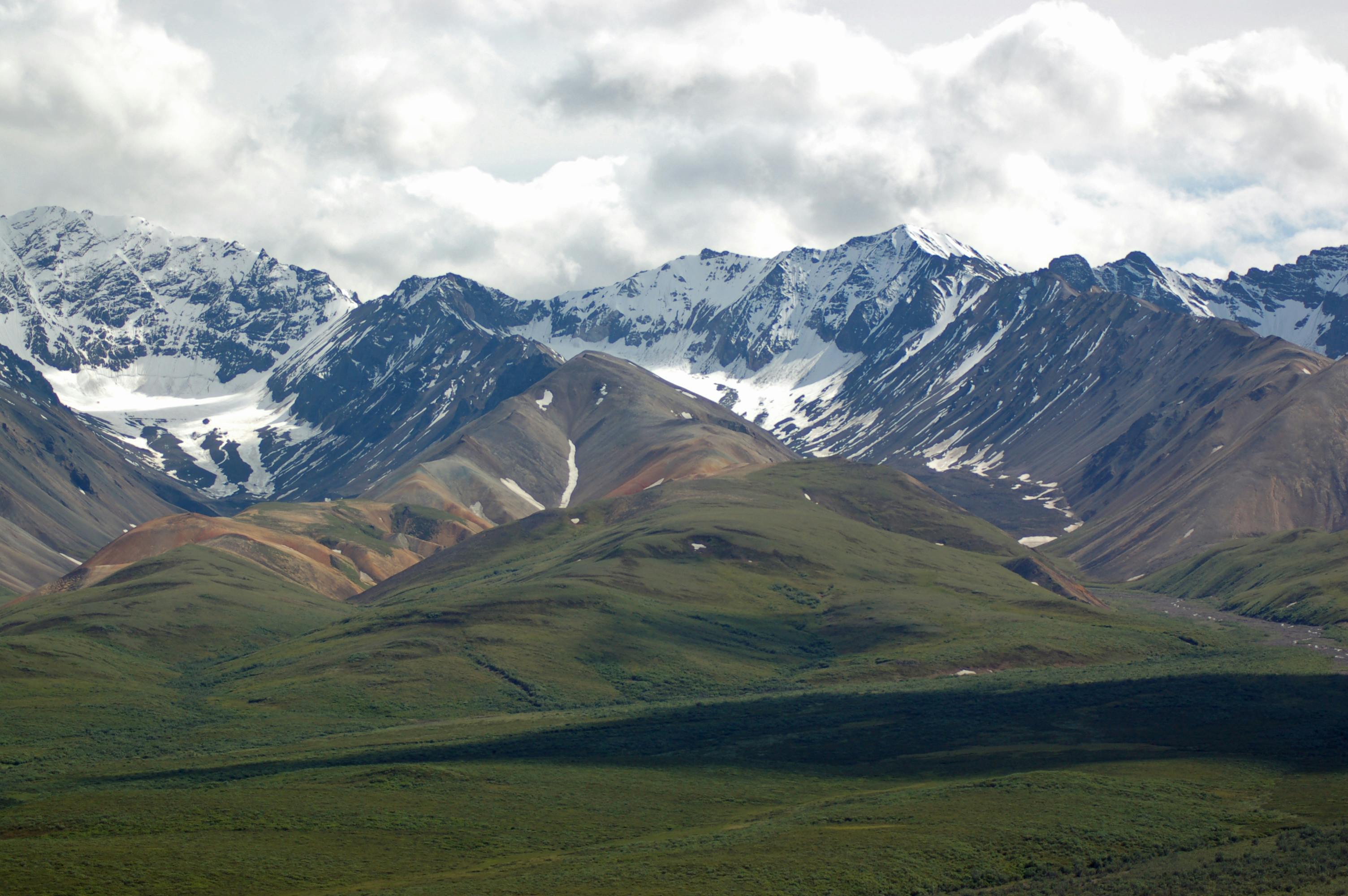 Landscape of a Snowcapped Mountain Range · Free Stock Photo