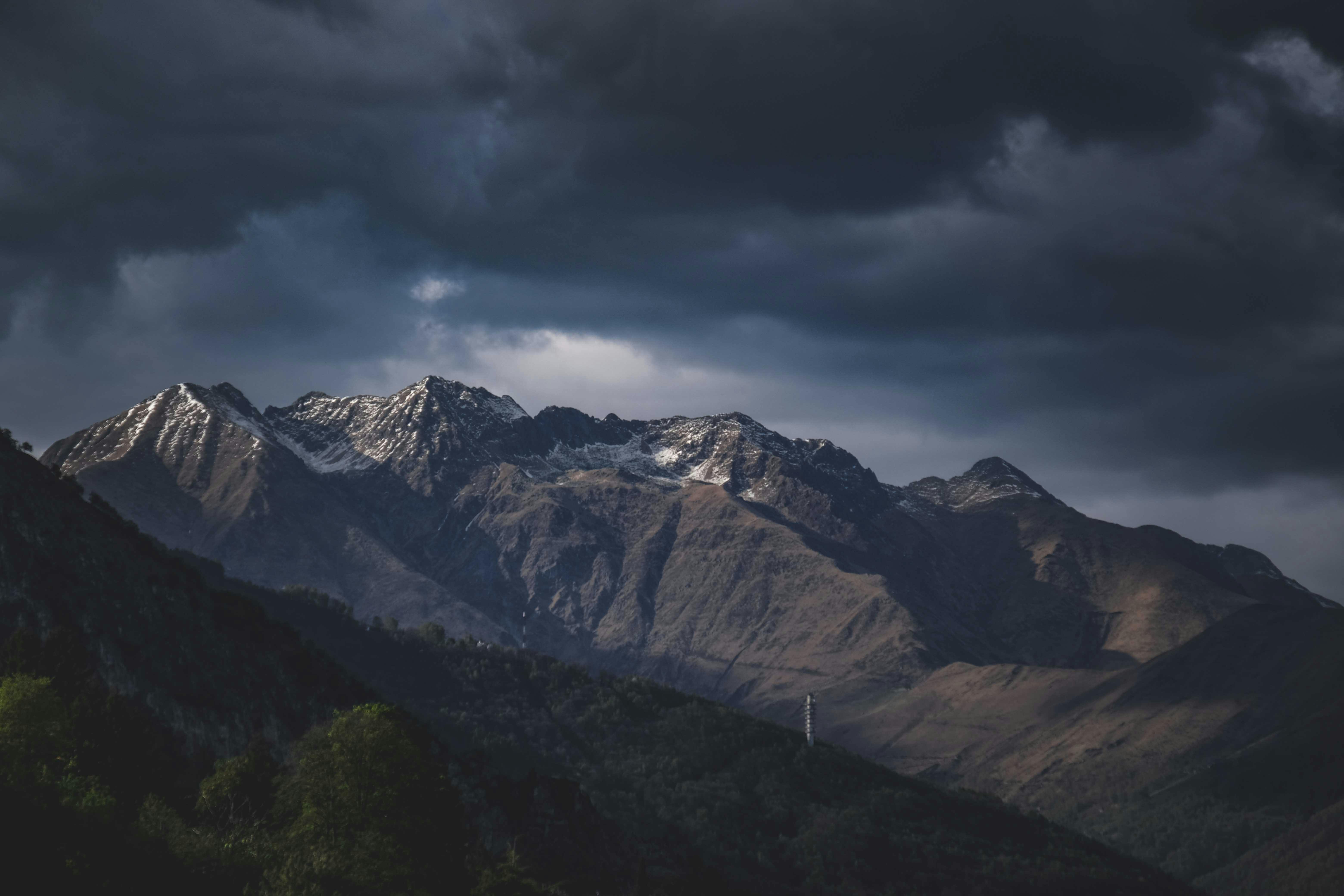 Dark Sky above Mountains · Free Stock Photo