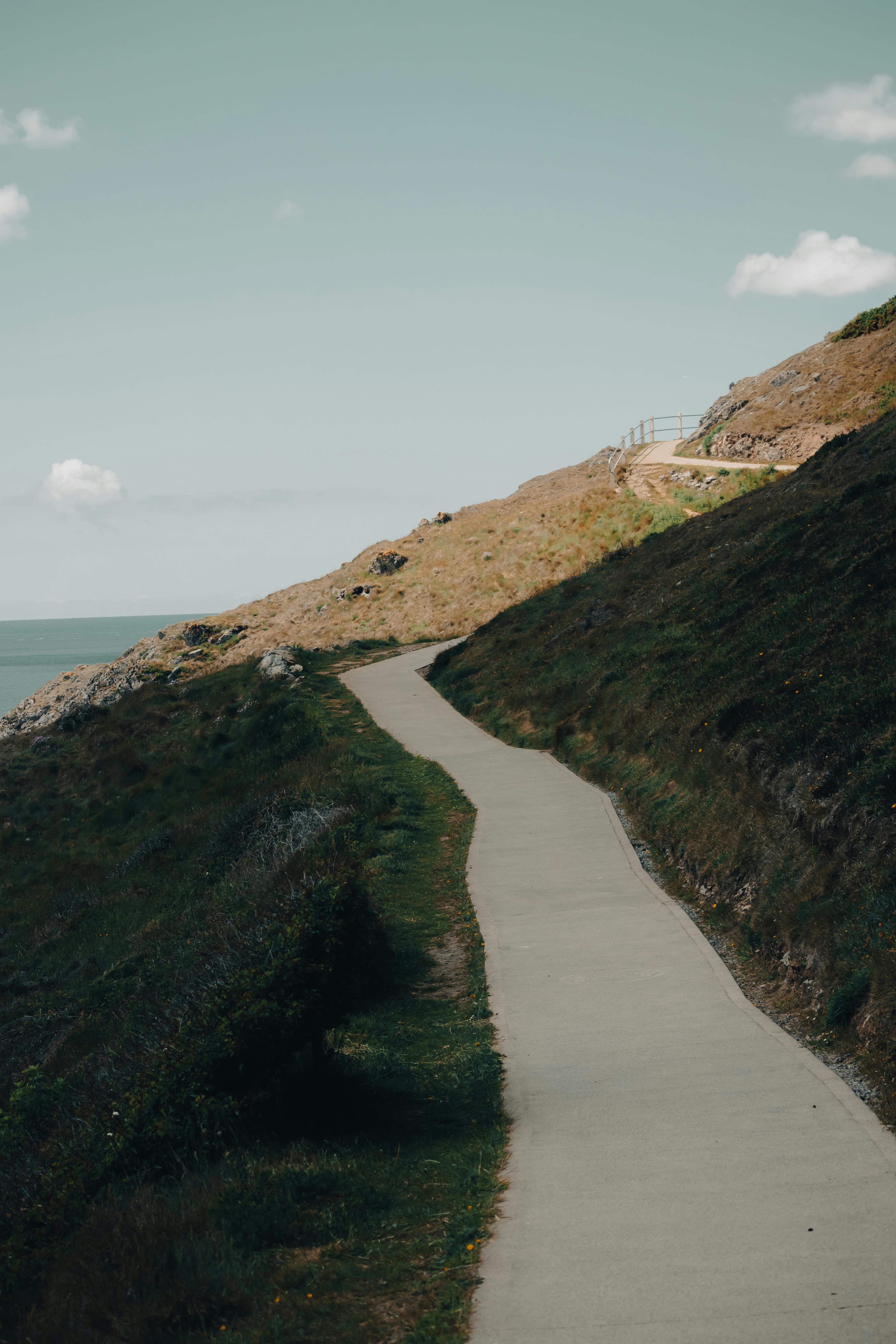 Photo of a Road on a Hill · Free Stock Photo