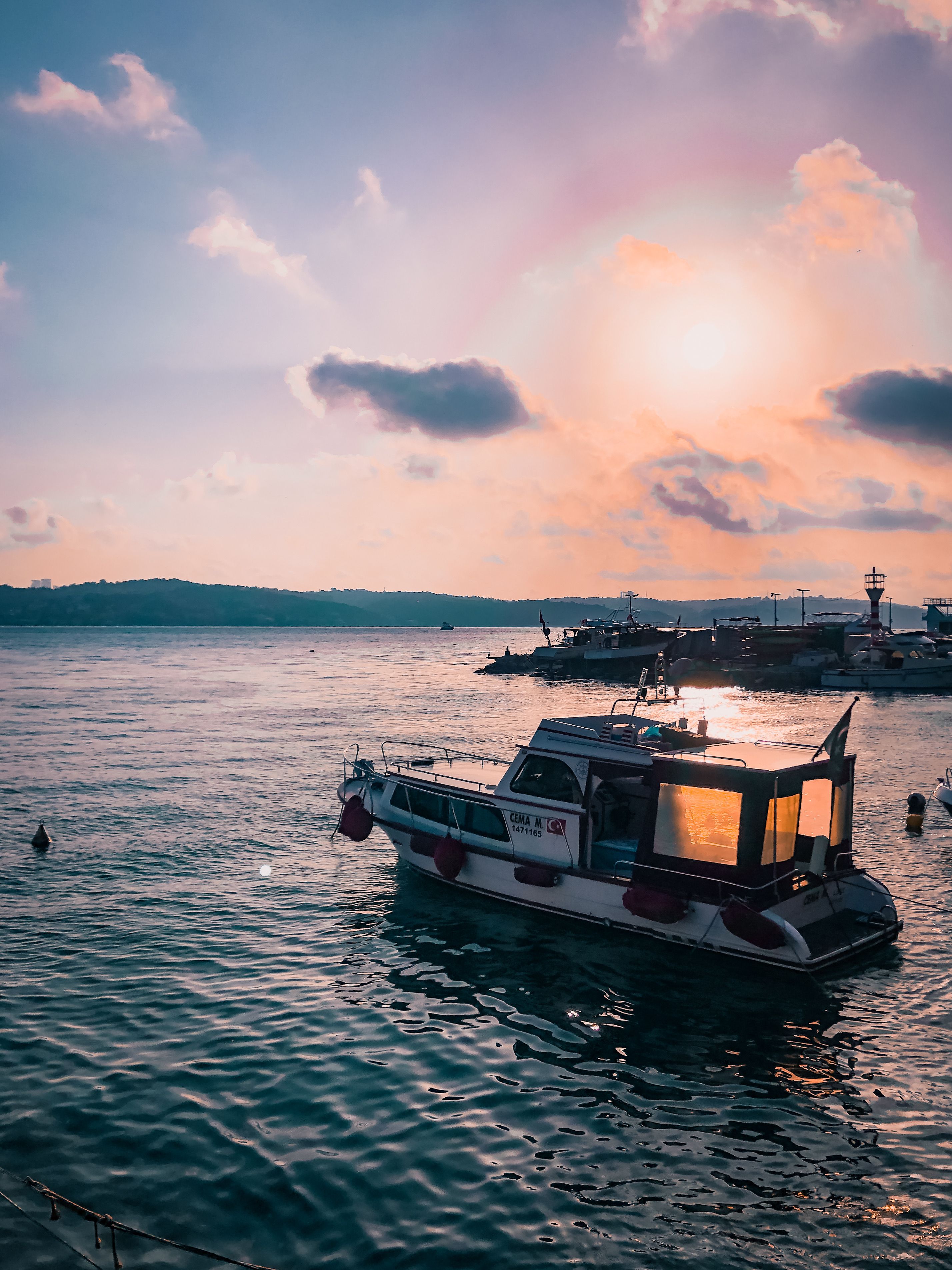 Photo of a Harbor at Sunset · Free Stock Photo
