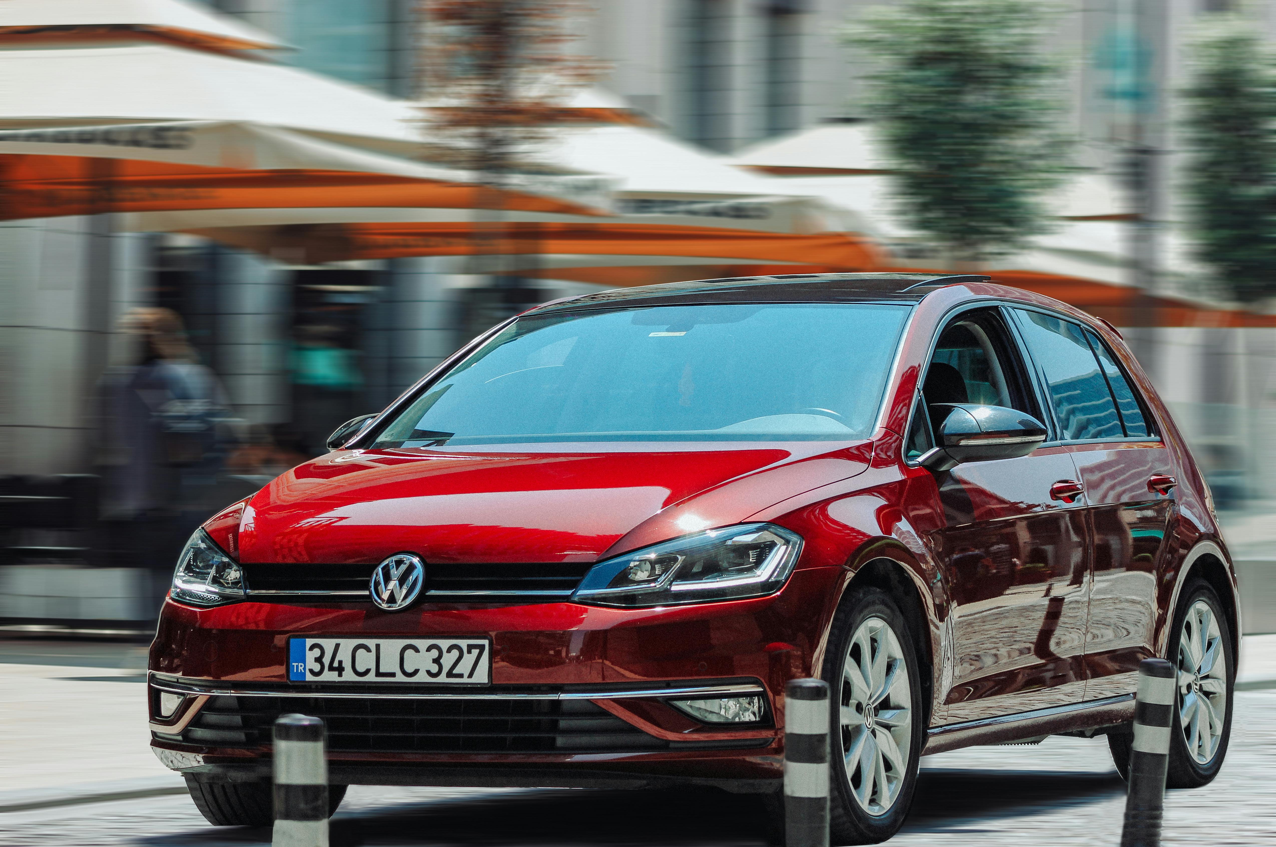 Photo of Red Volkswagen on the Road · Free Stock Photo