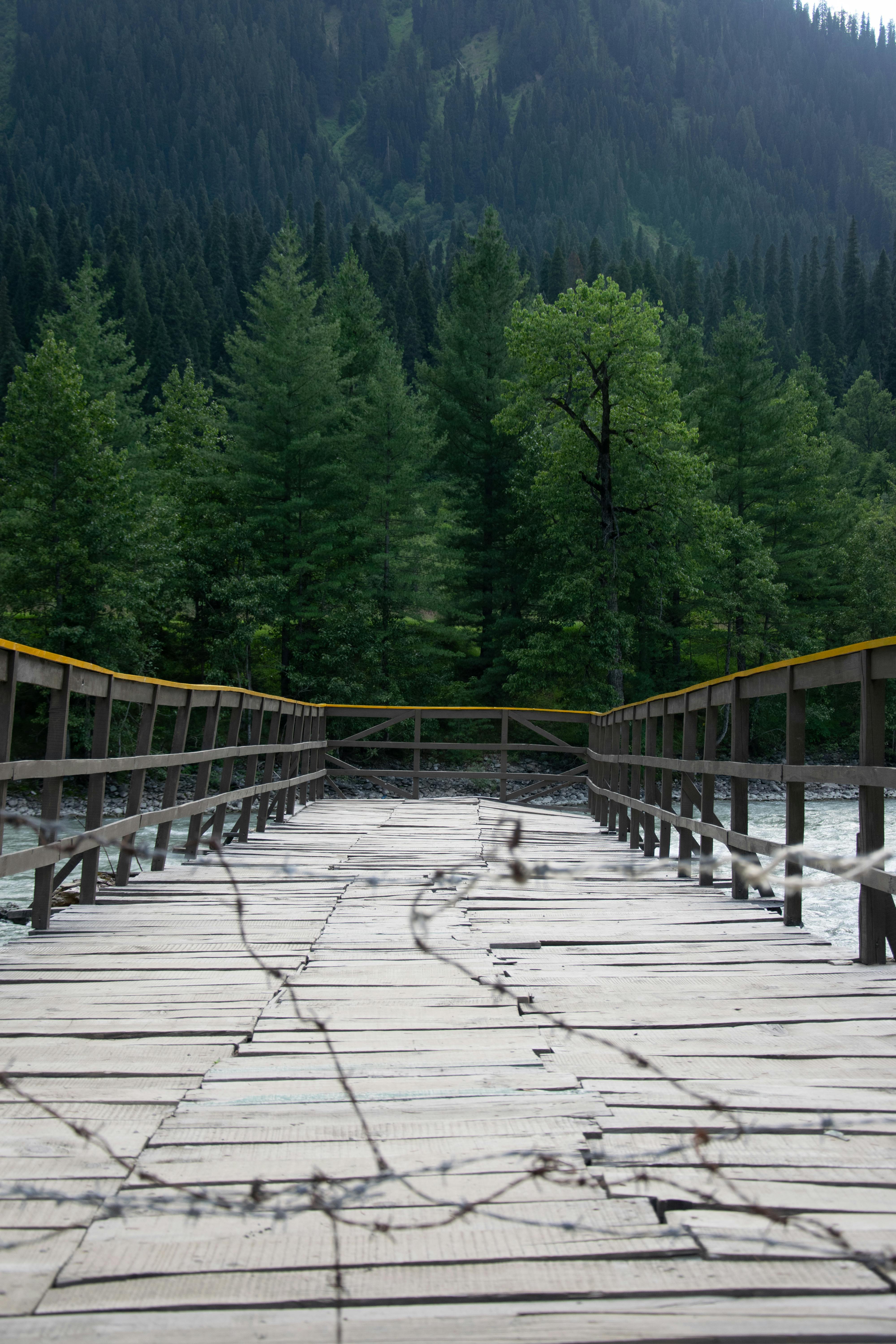 Wooden Bridge in Mountains Landscape · Free Stock Photo