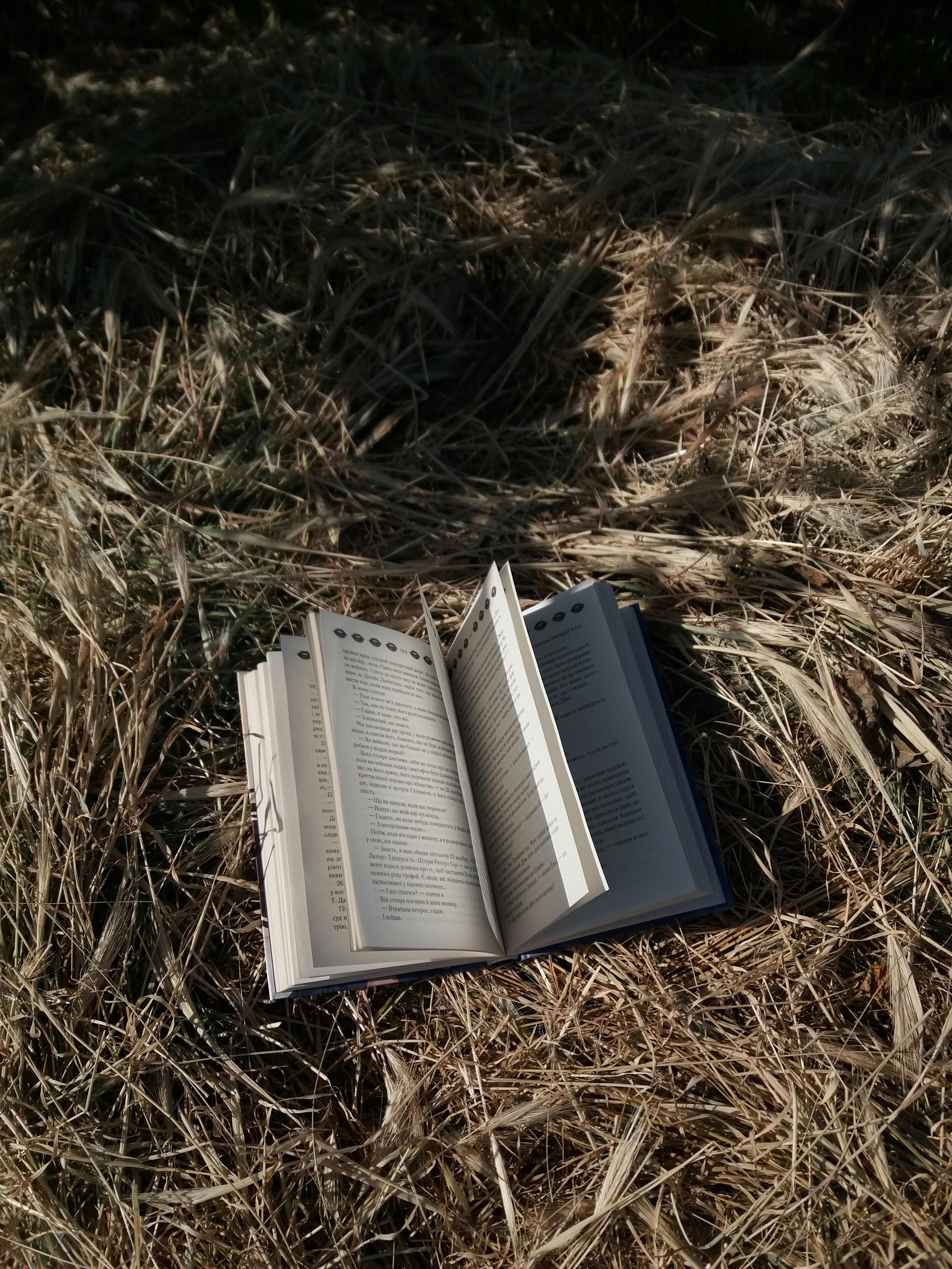 White Book on Grass Field · Free Stock Photo