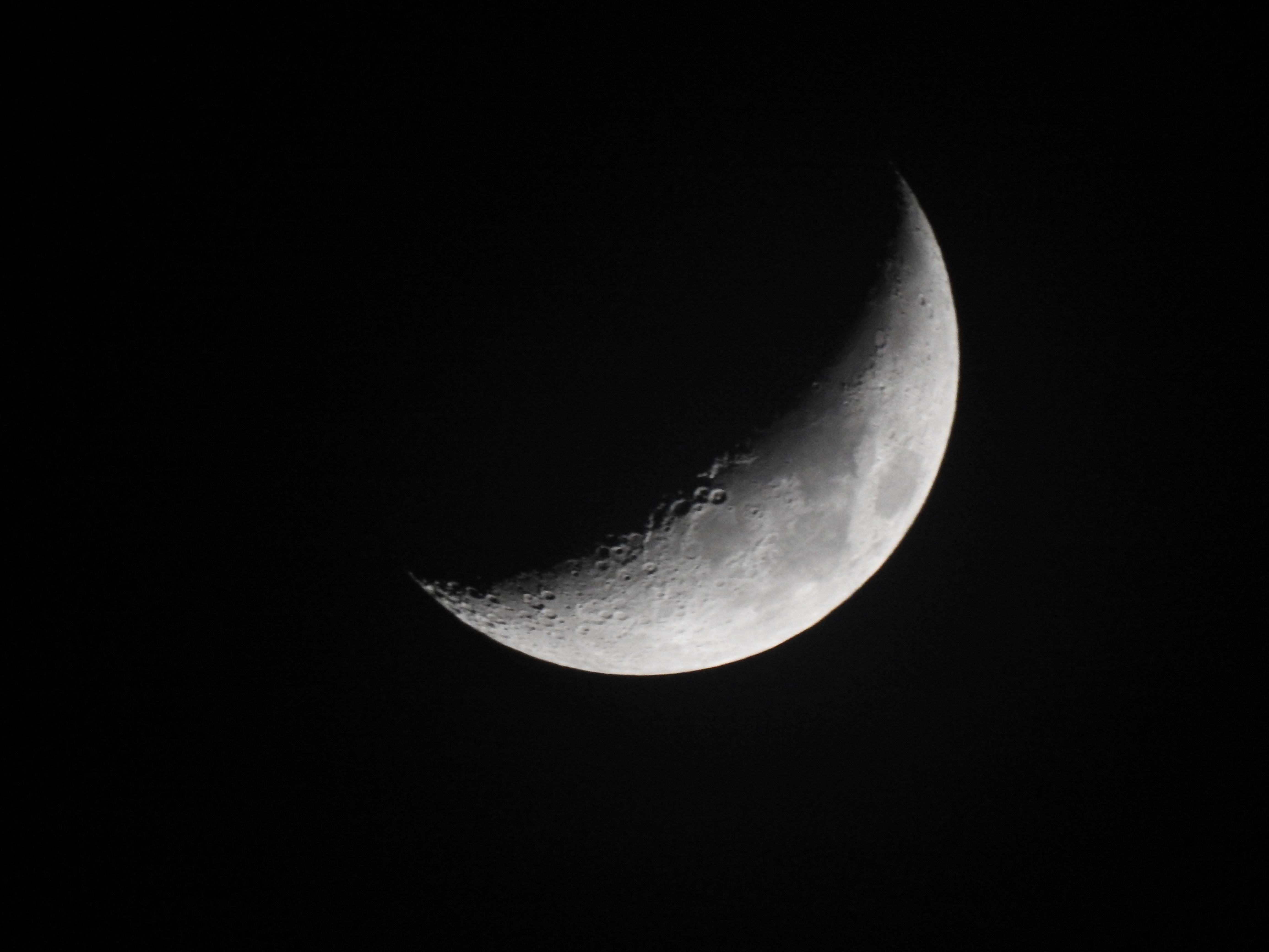 Moon in Dark Night Sky · Free Stock Photo
