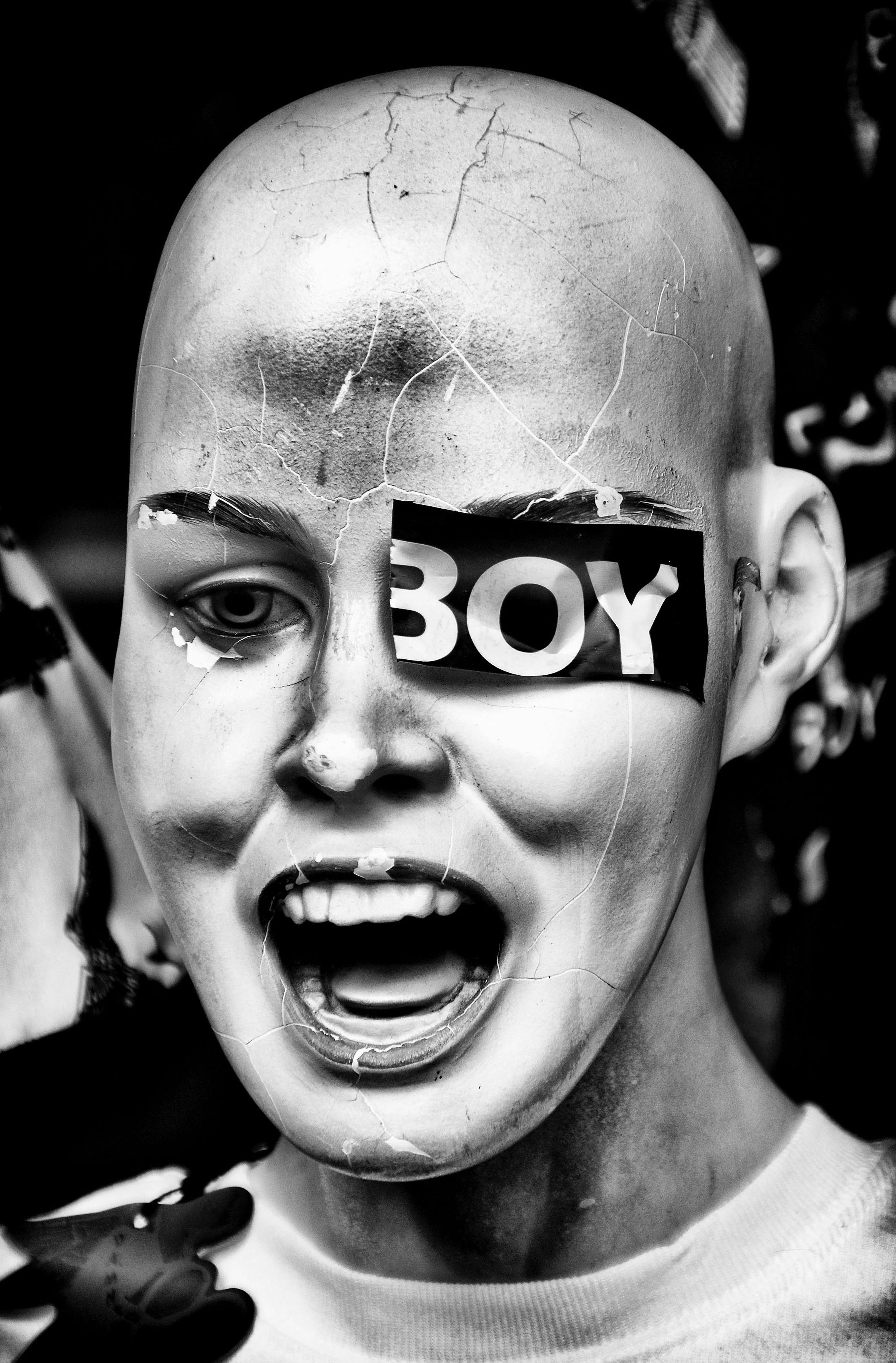 Grayscale Photo of Mannequins Heads · Free Stock Photo