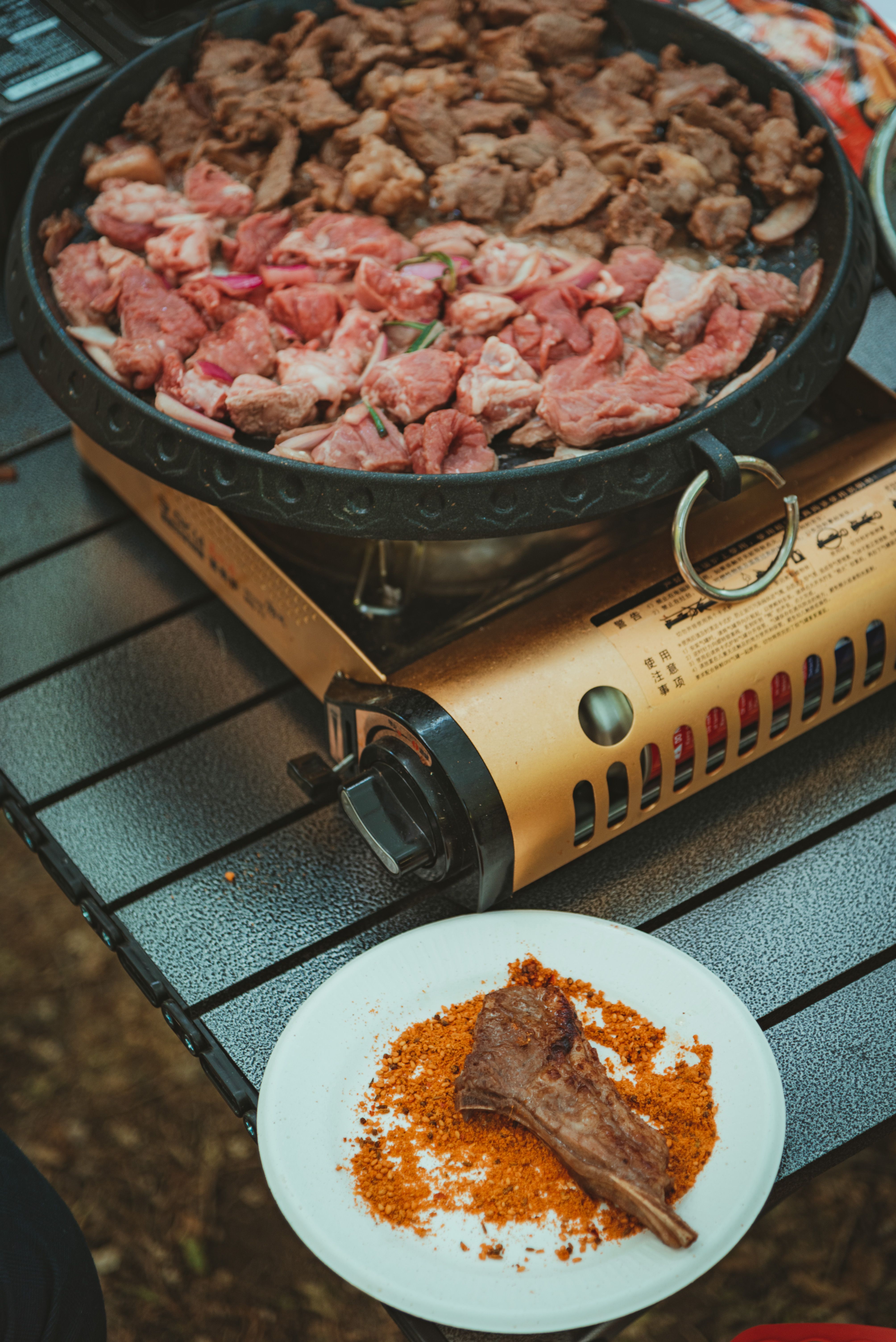 Stack of Meats in a Shawarma Griller · Free Stock Photo