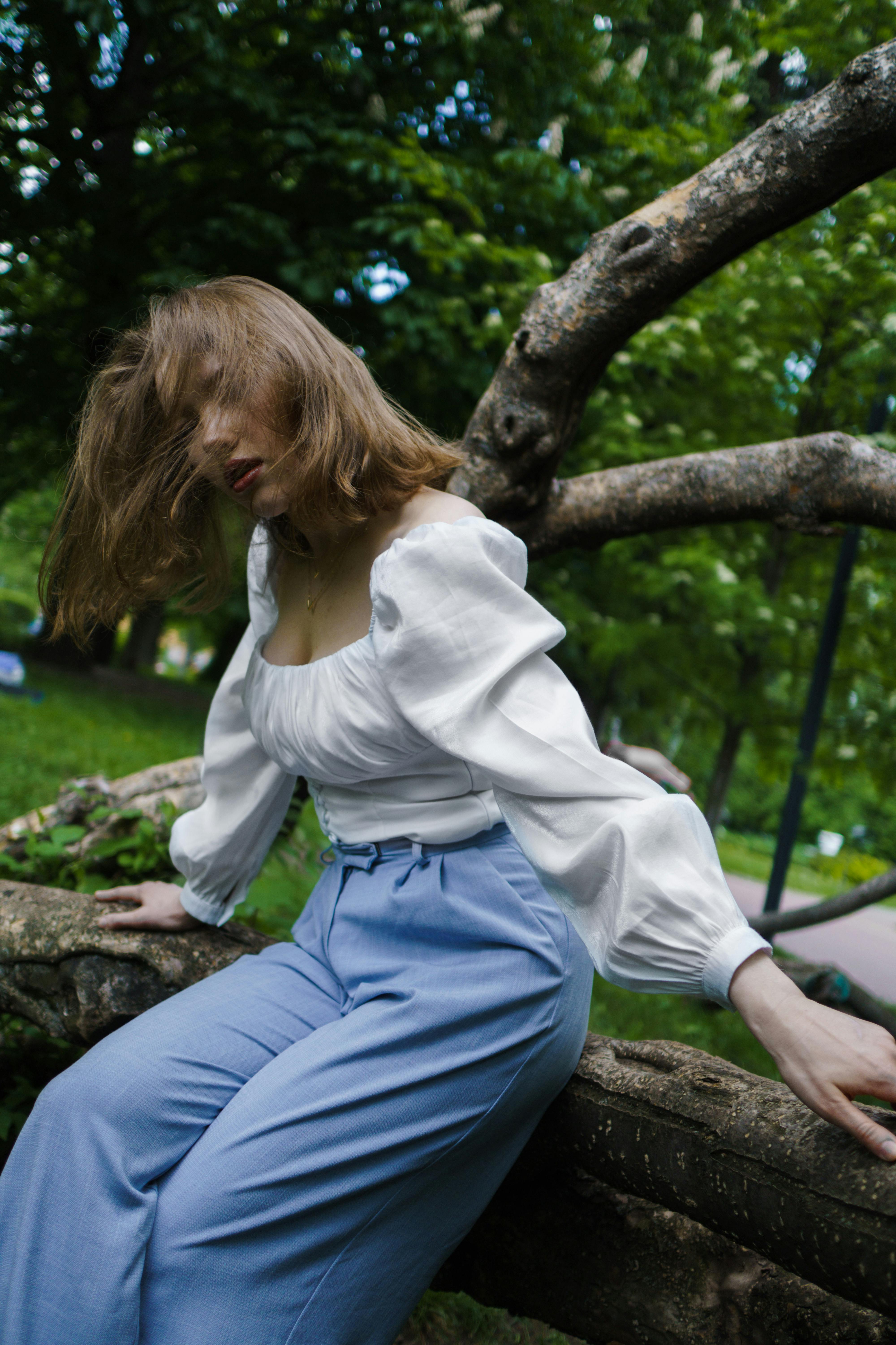 Woman Hanging from a Ramp · Free Stock Photo