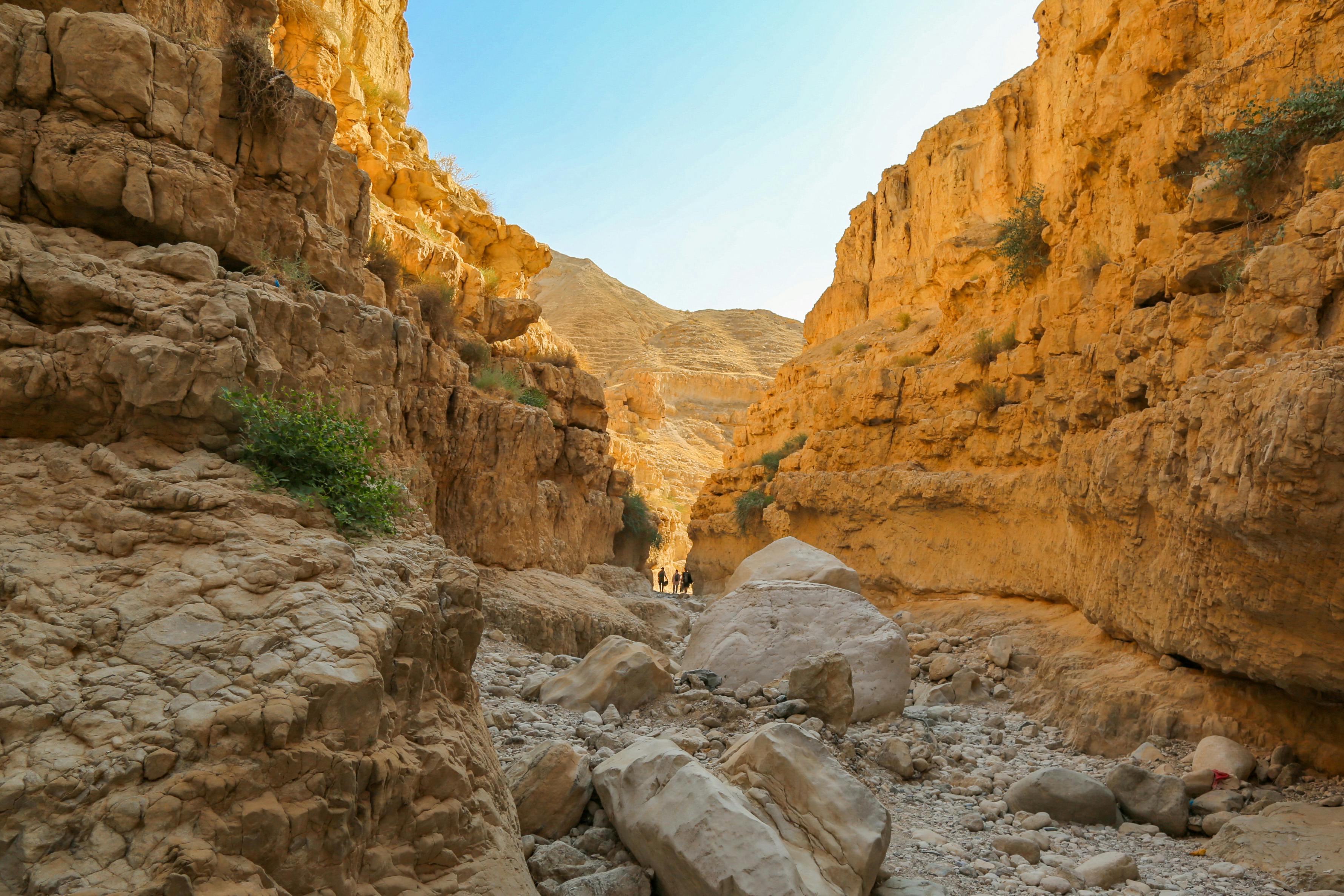 People Standing Between Canyons · Free Stock Photo