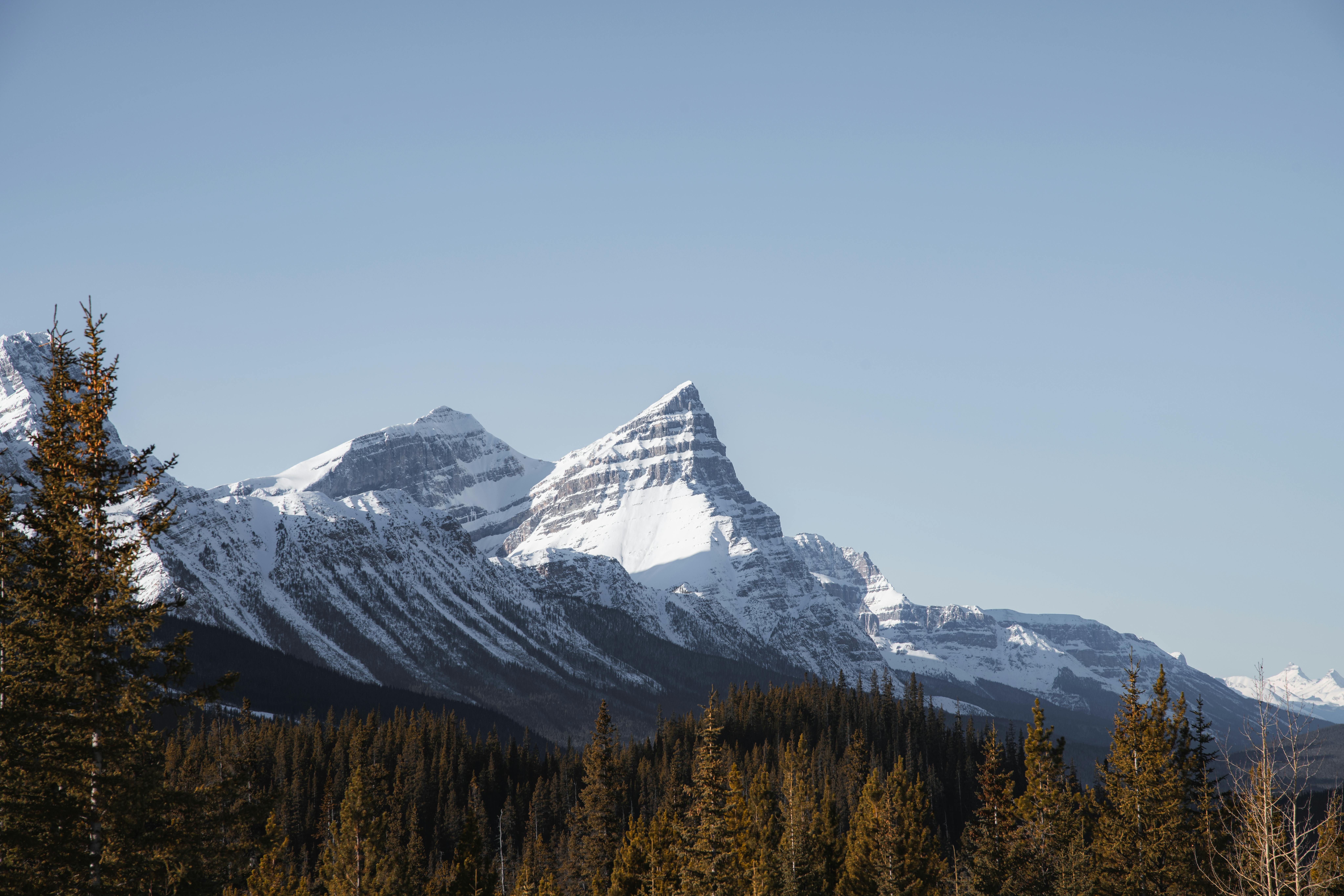 Photo of a Mount Chephren and White Pyramid, Banff National Park, Canada · Free Stock Photo