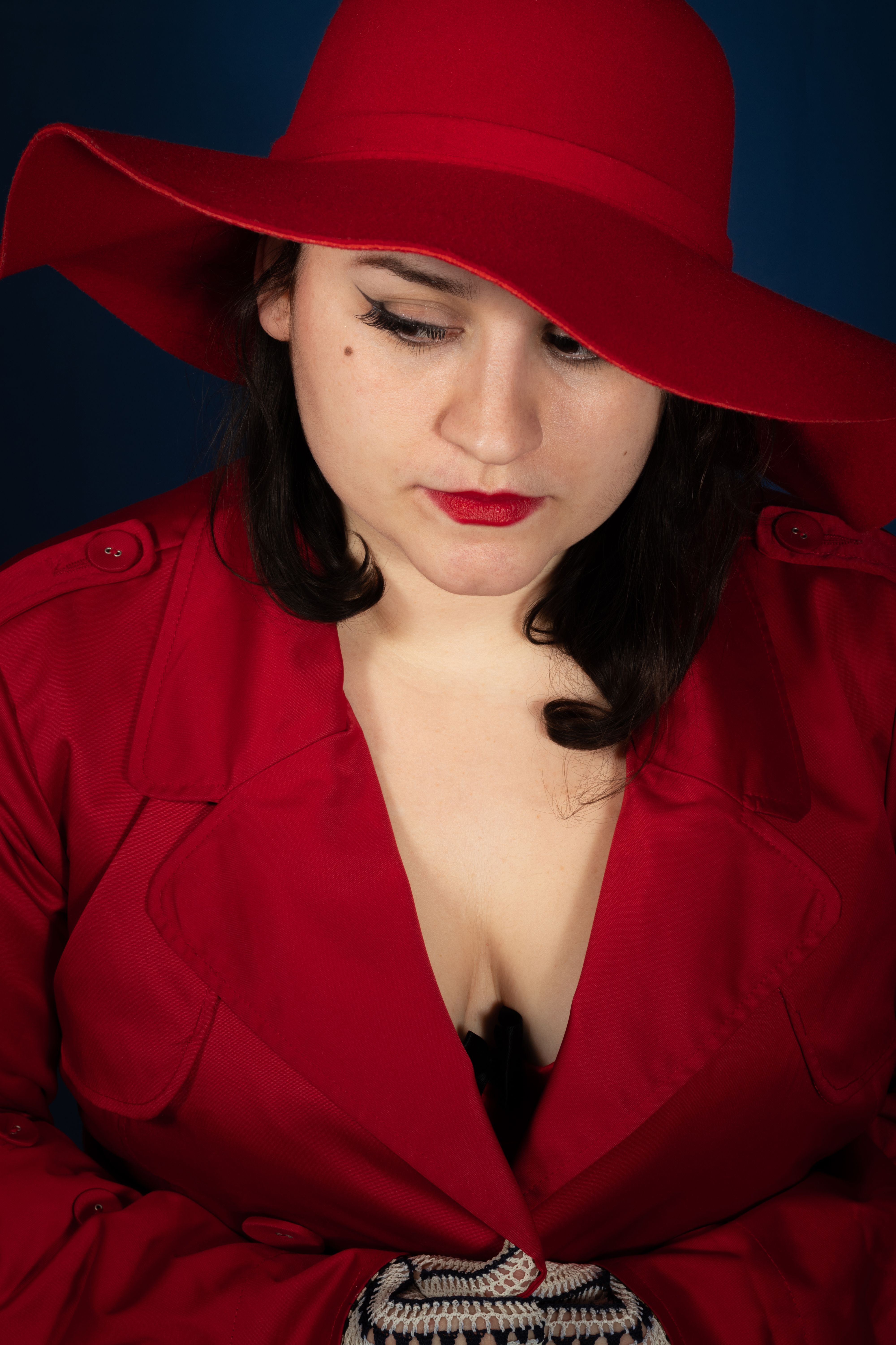 Woman Wearing Red Hat and Red Coat · Free Stock Photo