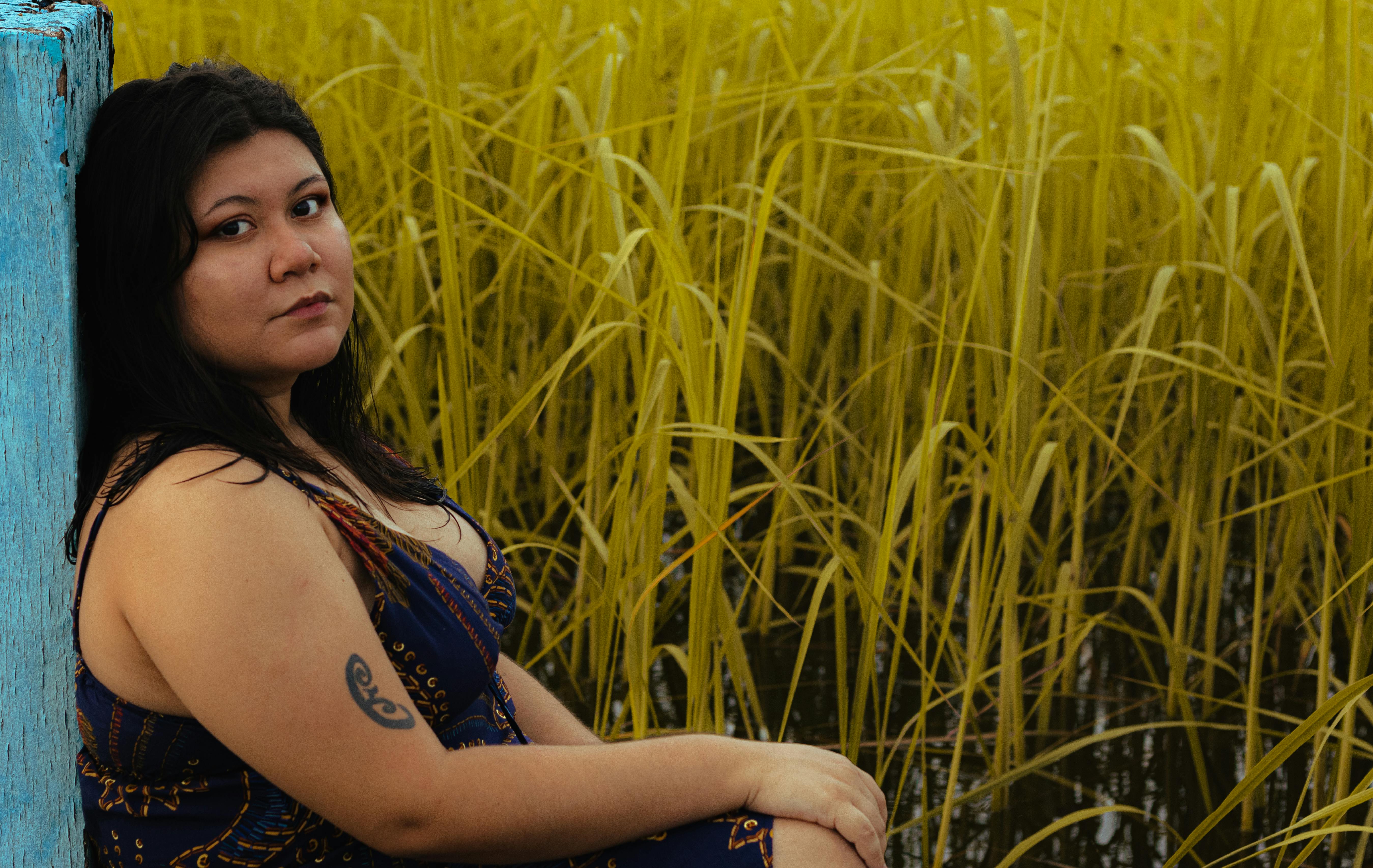 Portrait of Plus Size Brunette · Free Stock Photo