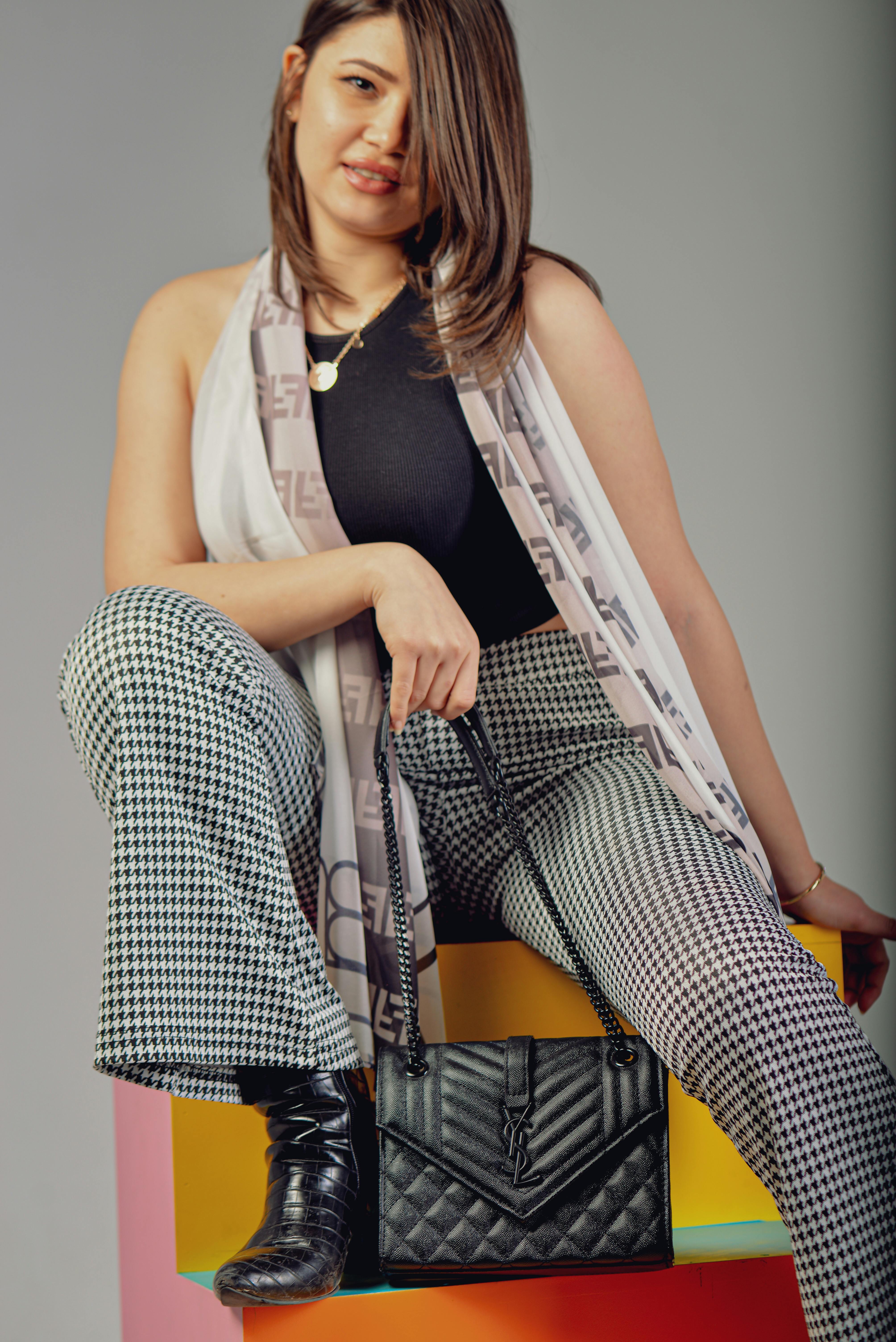 Plus Size Model Sitting in Chair · Free Stock Photo