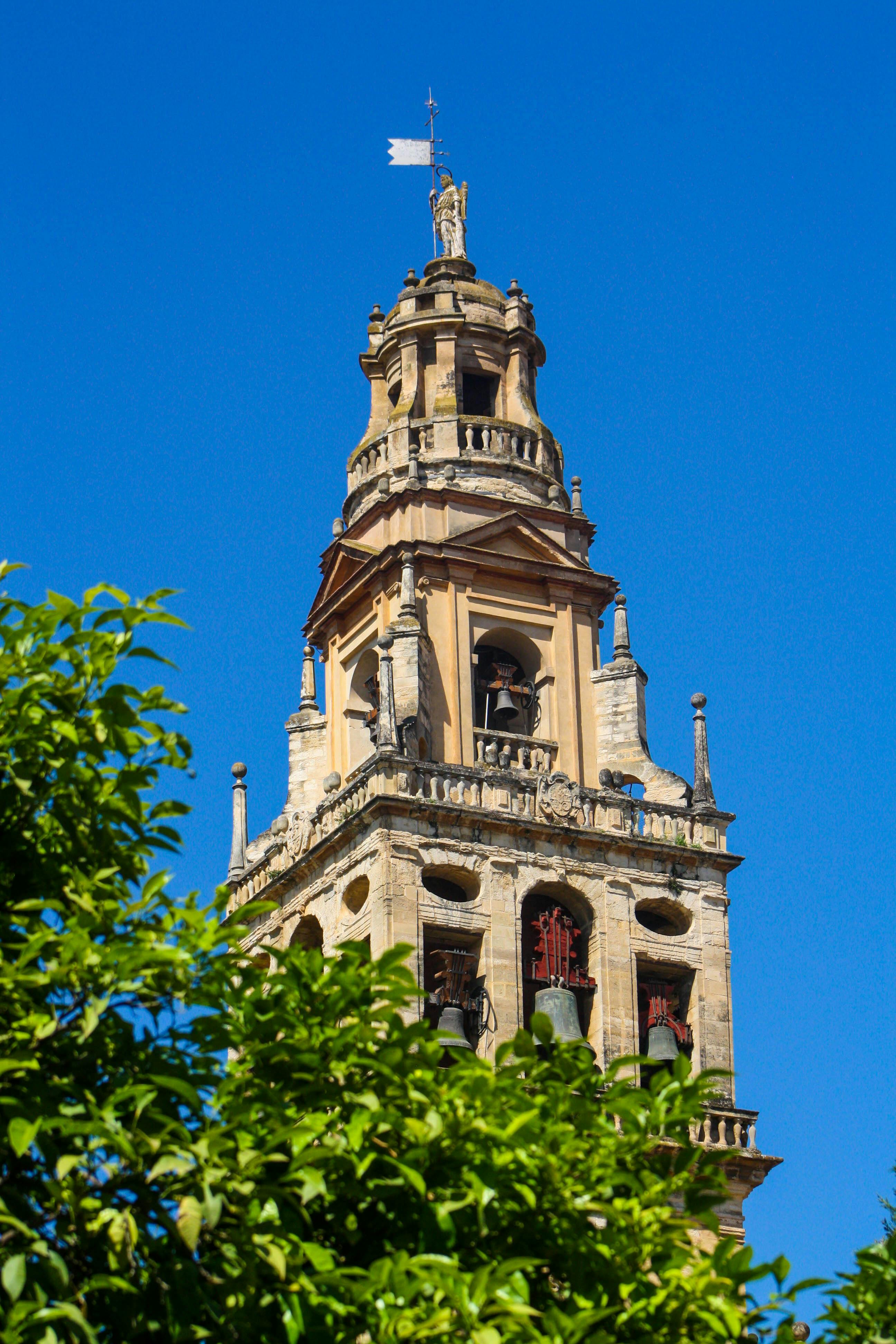Clear Sky over Church Tower · Free Stock Photo