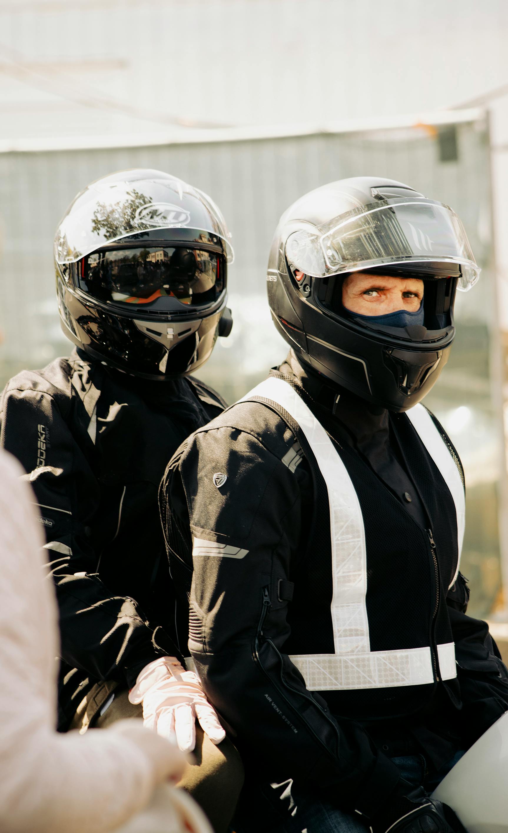 Grab Food Delivery Rider With Helmet · Free Stock Photo