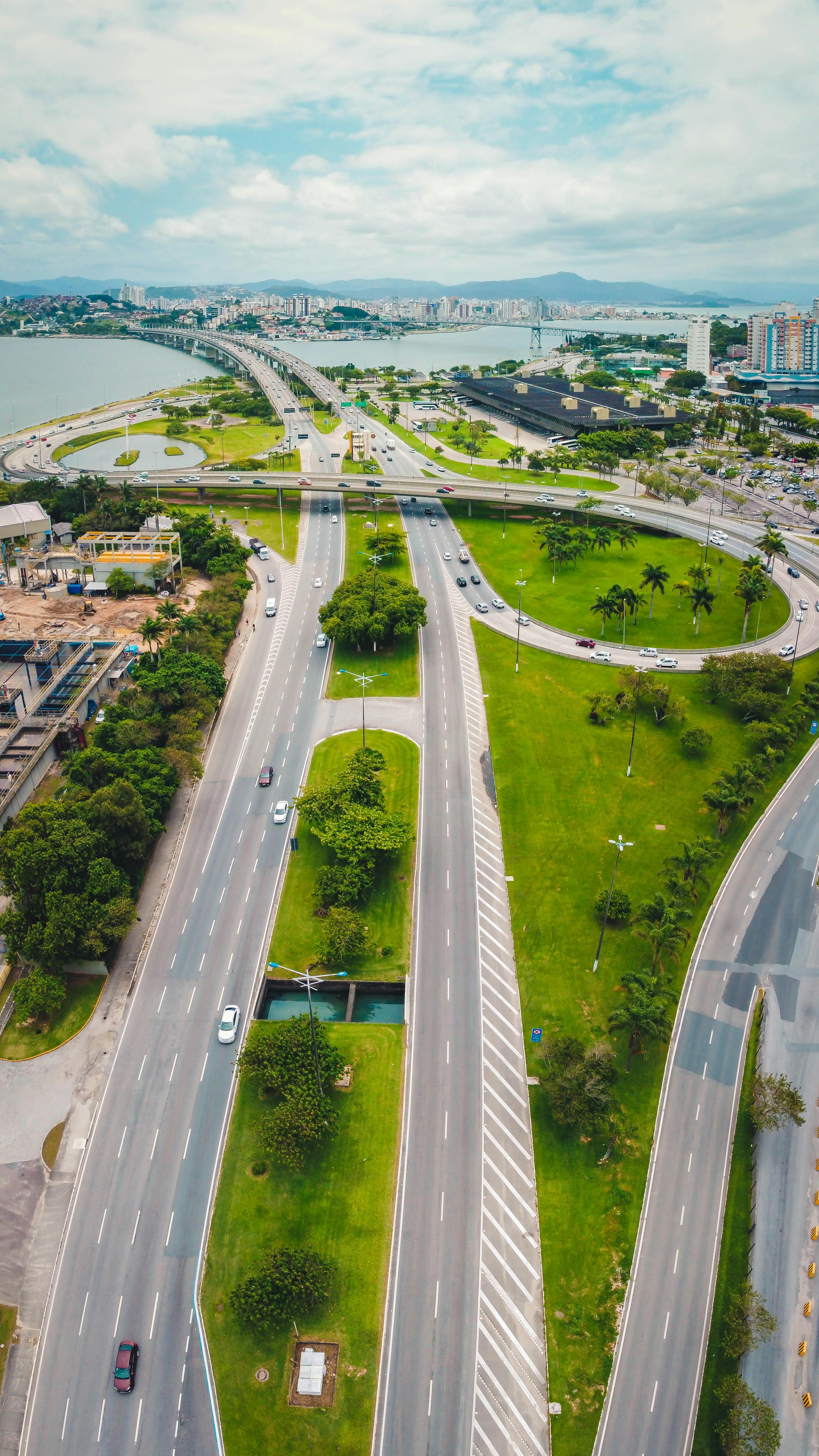 Aerial View of City Roads · Free Stock Photo