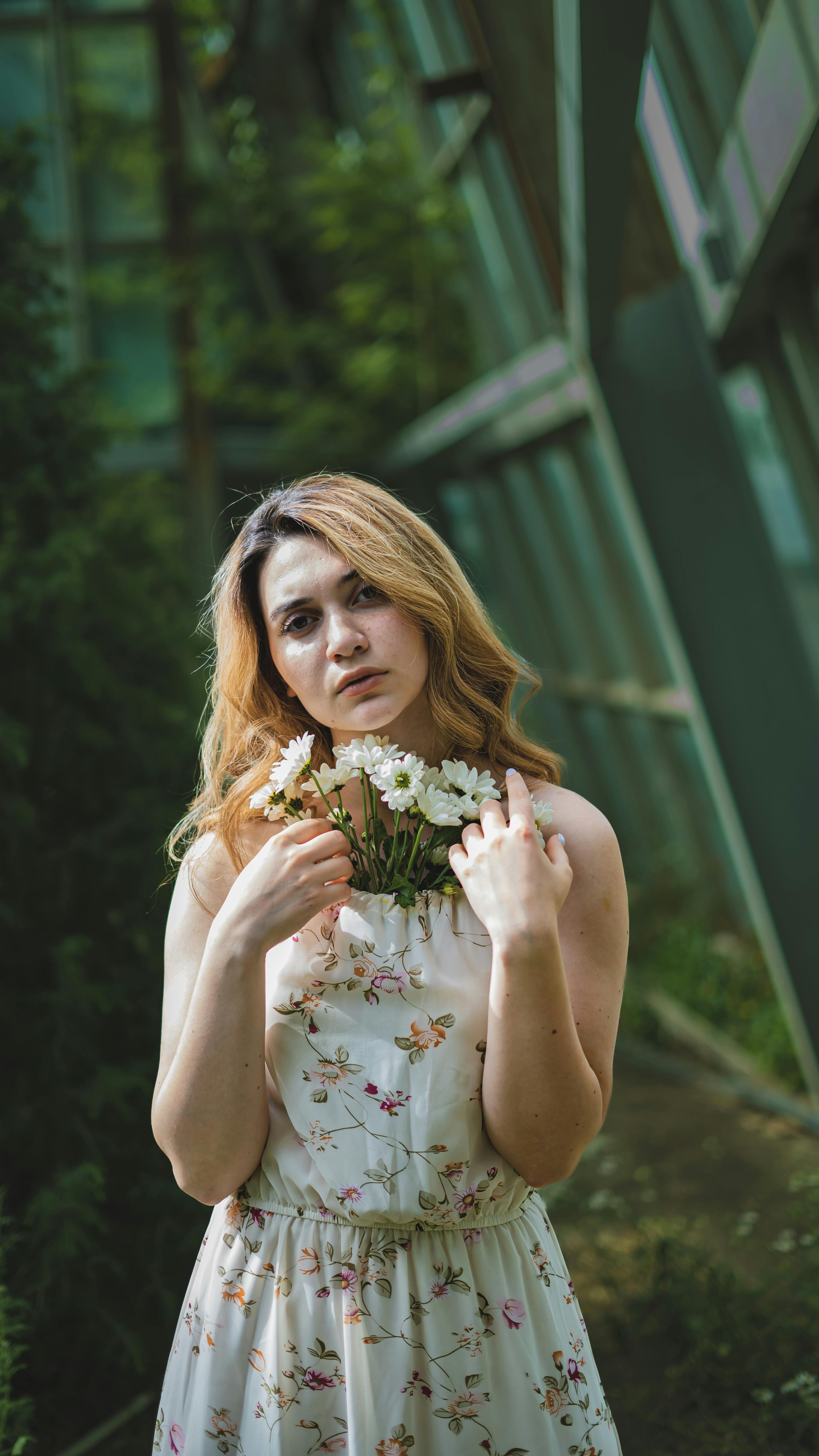 Woman Standing in Hallway · Free Stock Photo