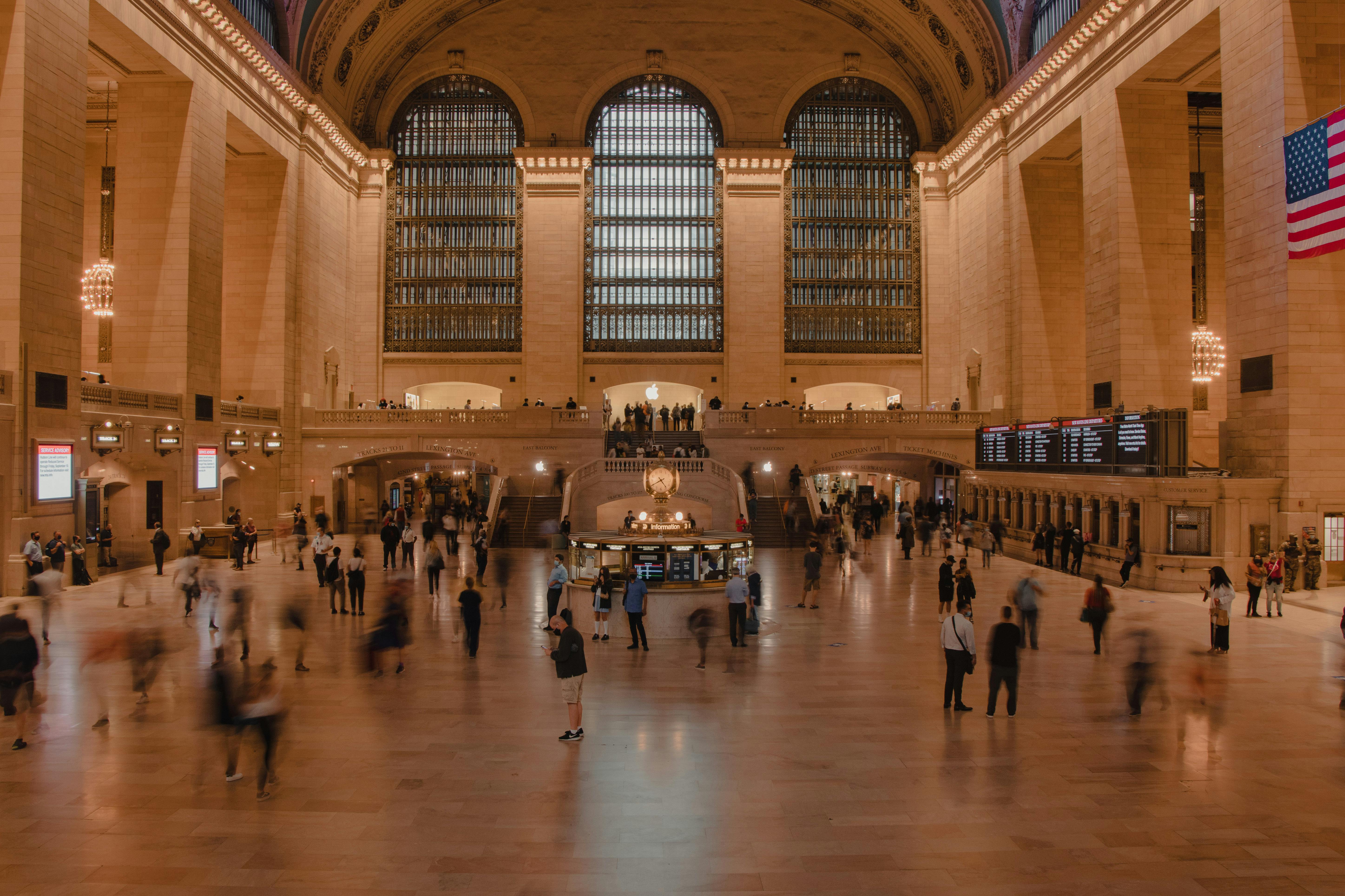 People at a Train Station · Free Stock Photo