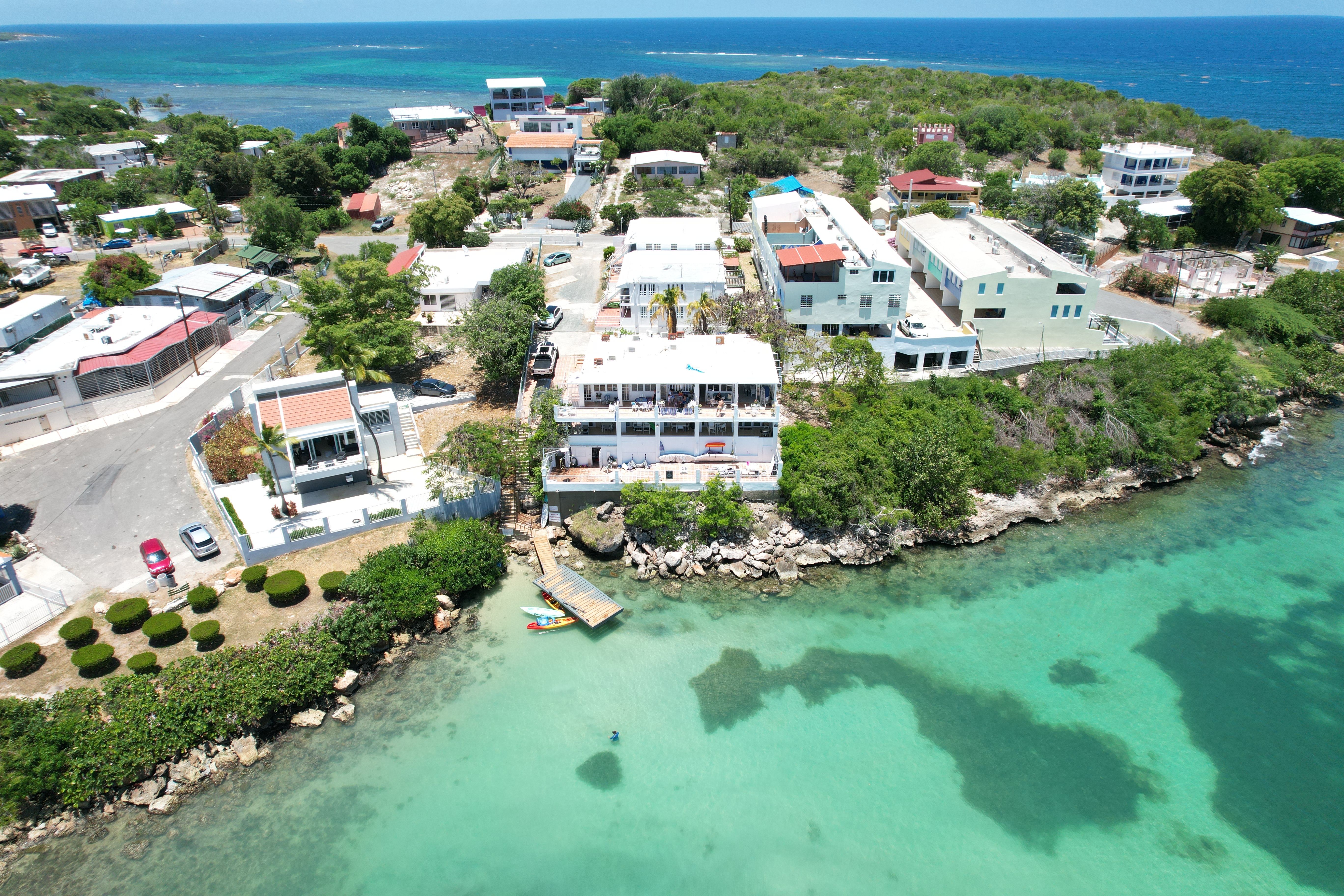 Aerial View of Buildings Near the Ocean · Free Stock Photo